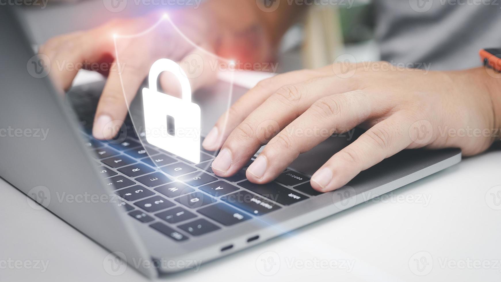 Protection Network Security Computer And Safe Your Data Concept