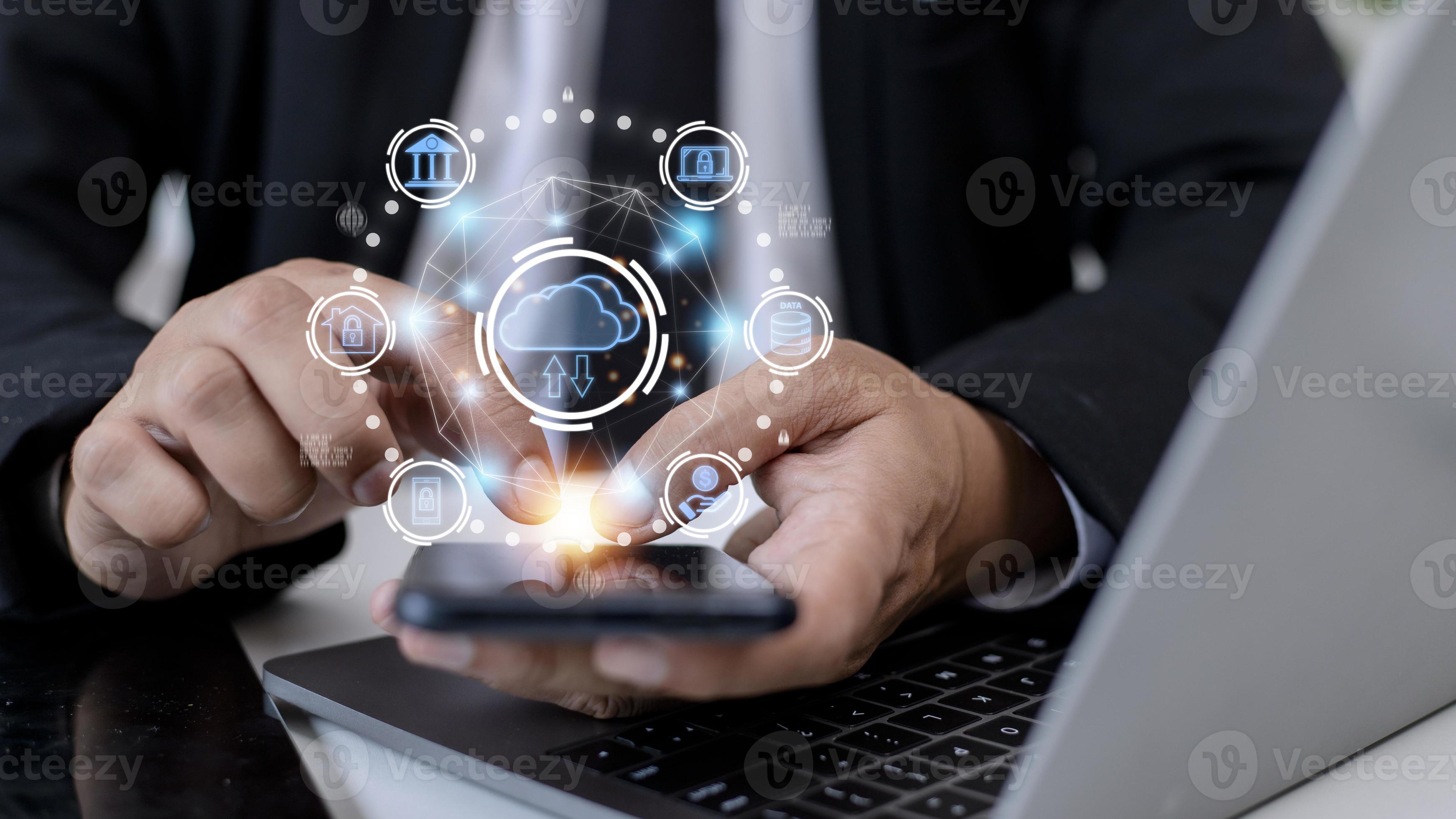 Cloud Computing Is A Type Of Technology That Allows You To Store Storage Of Information Concept