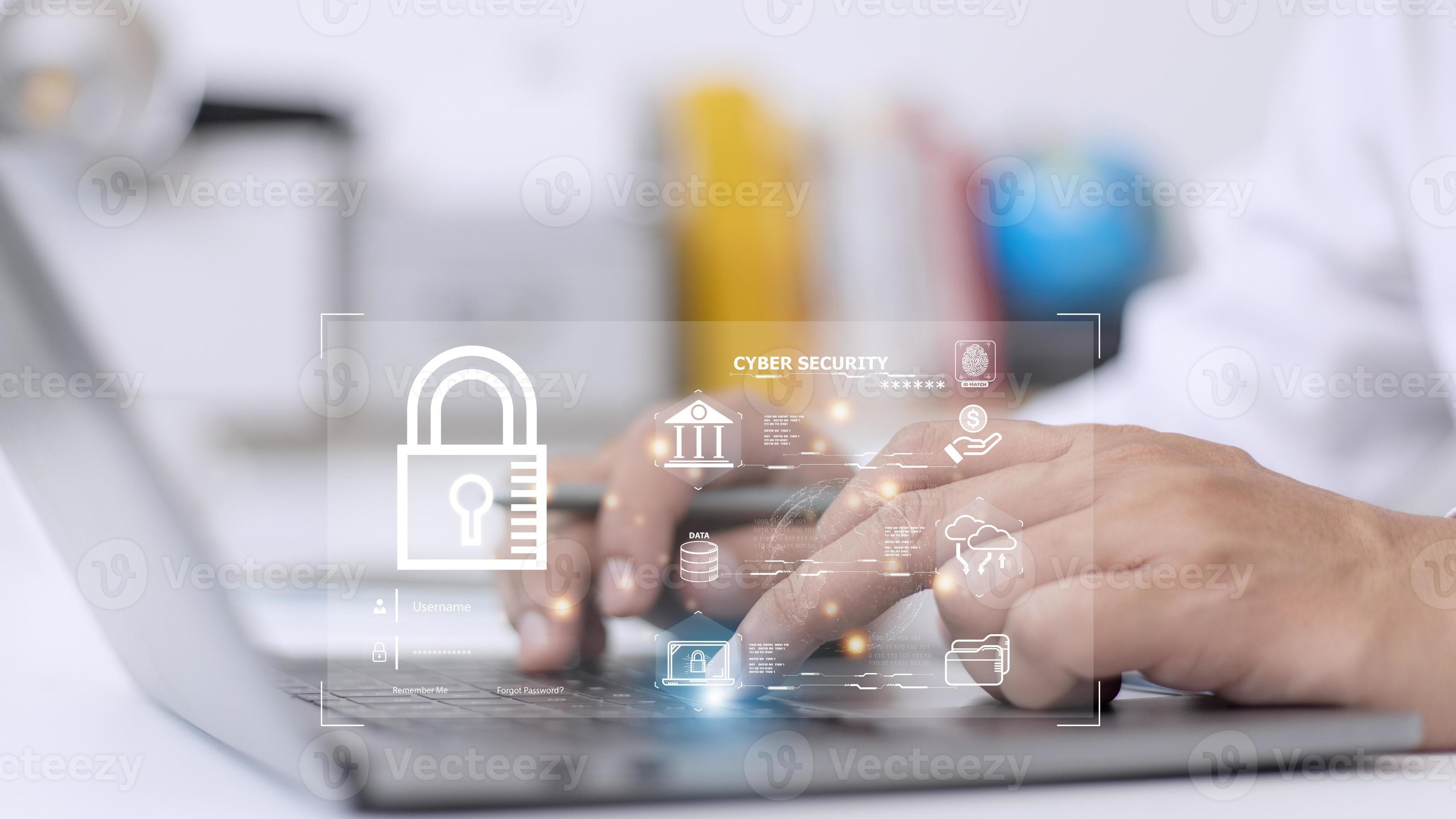 cybersecurity concept, user privacy security and encryption, secure ...