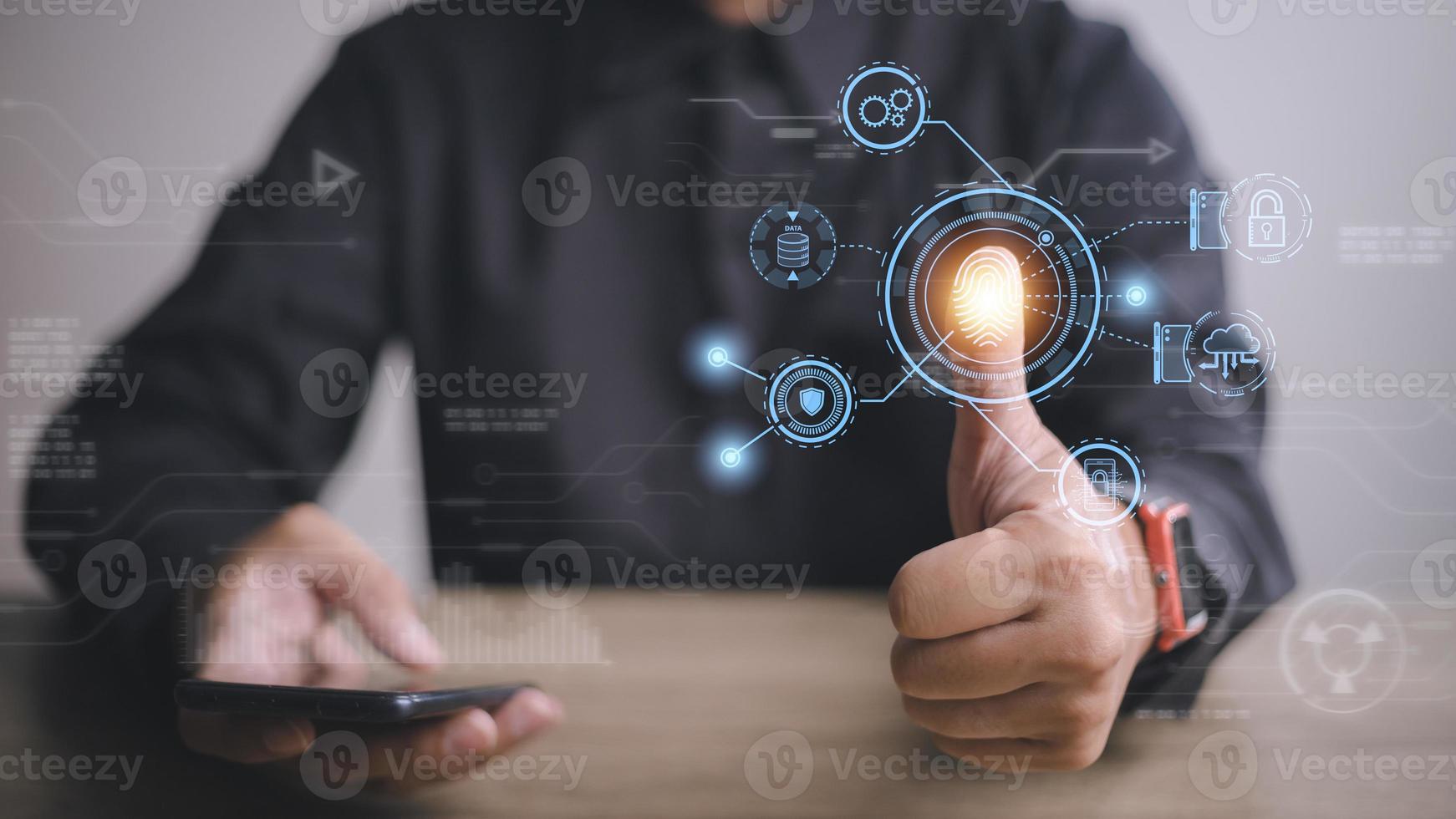 Technology Fingerprint Scan Provides Security Digital Transformation