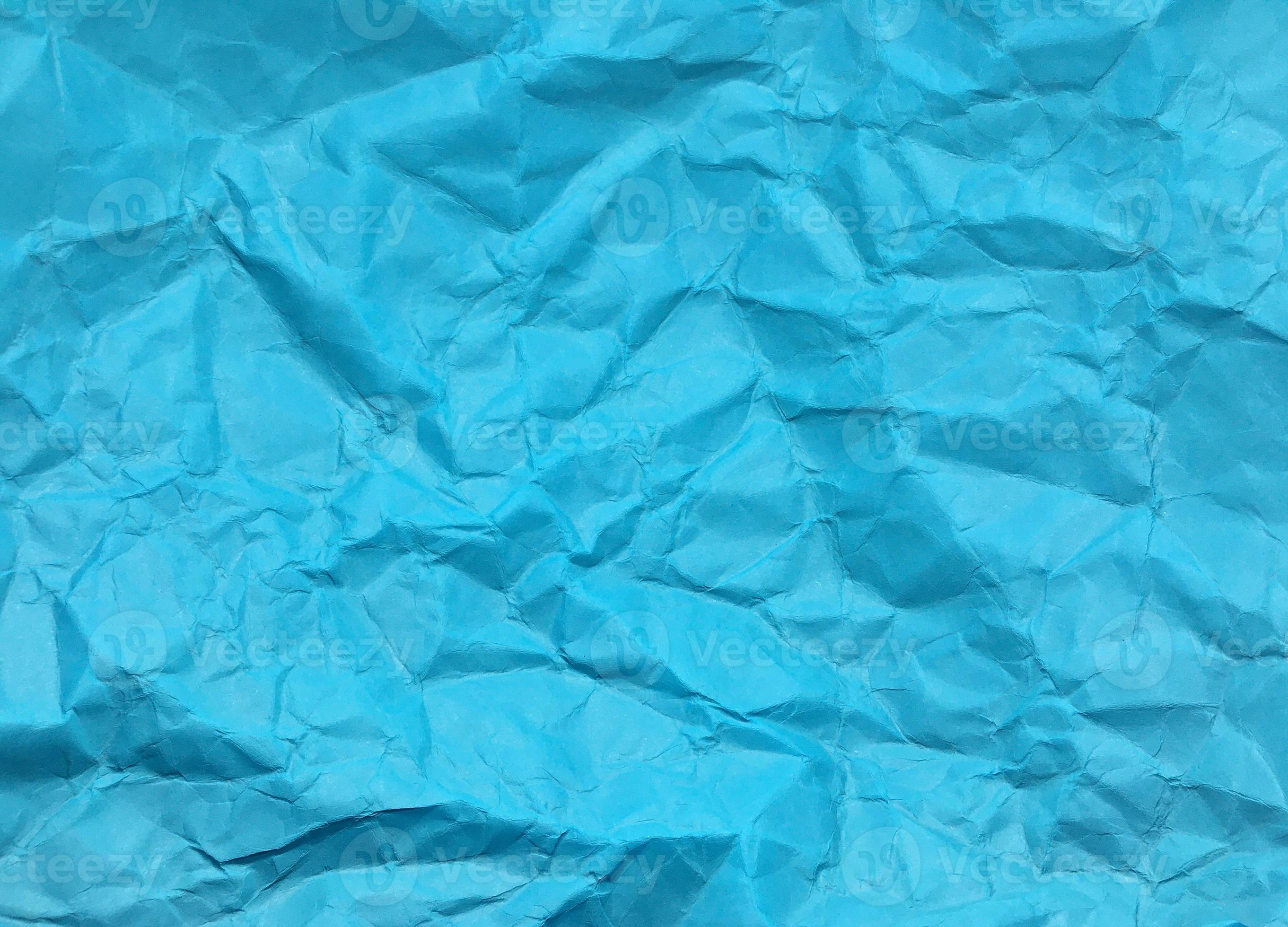 Modern Blue Crumpled Paper Texture Background For Design. 13072709 
