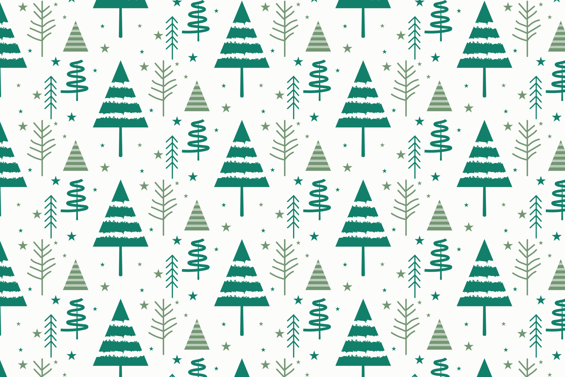 Simple Christmas seamless pattern with geometric motifs. Snowflakes and ...