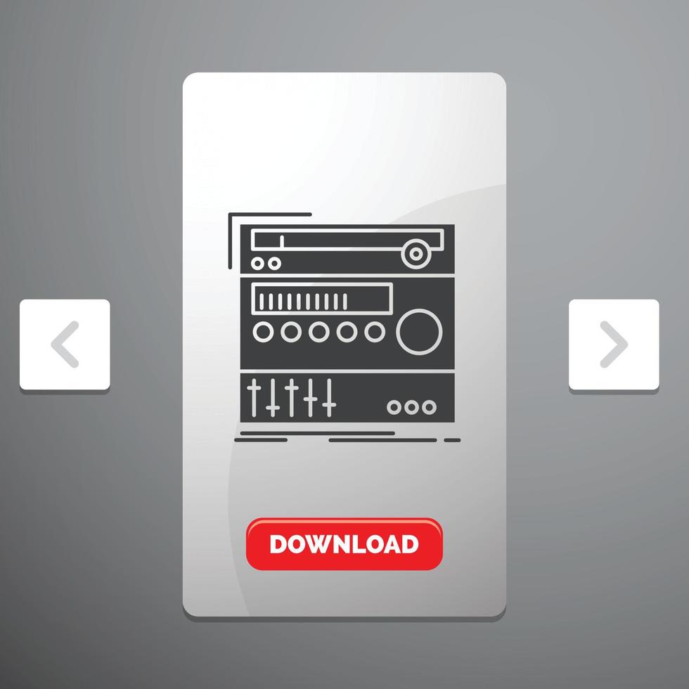 rack. component. module. sound. studio Glyph Icon 13074688 Vector Art at Vecteezy