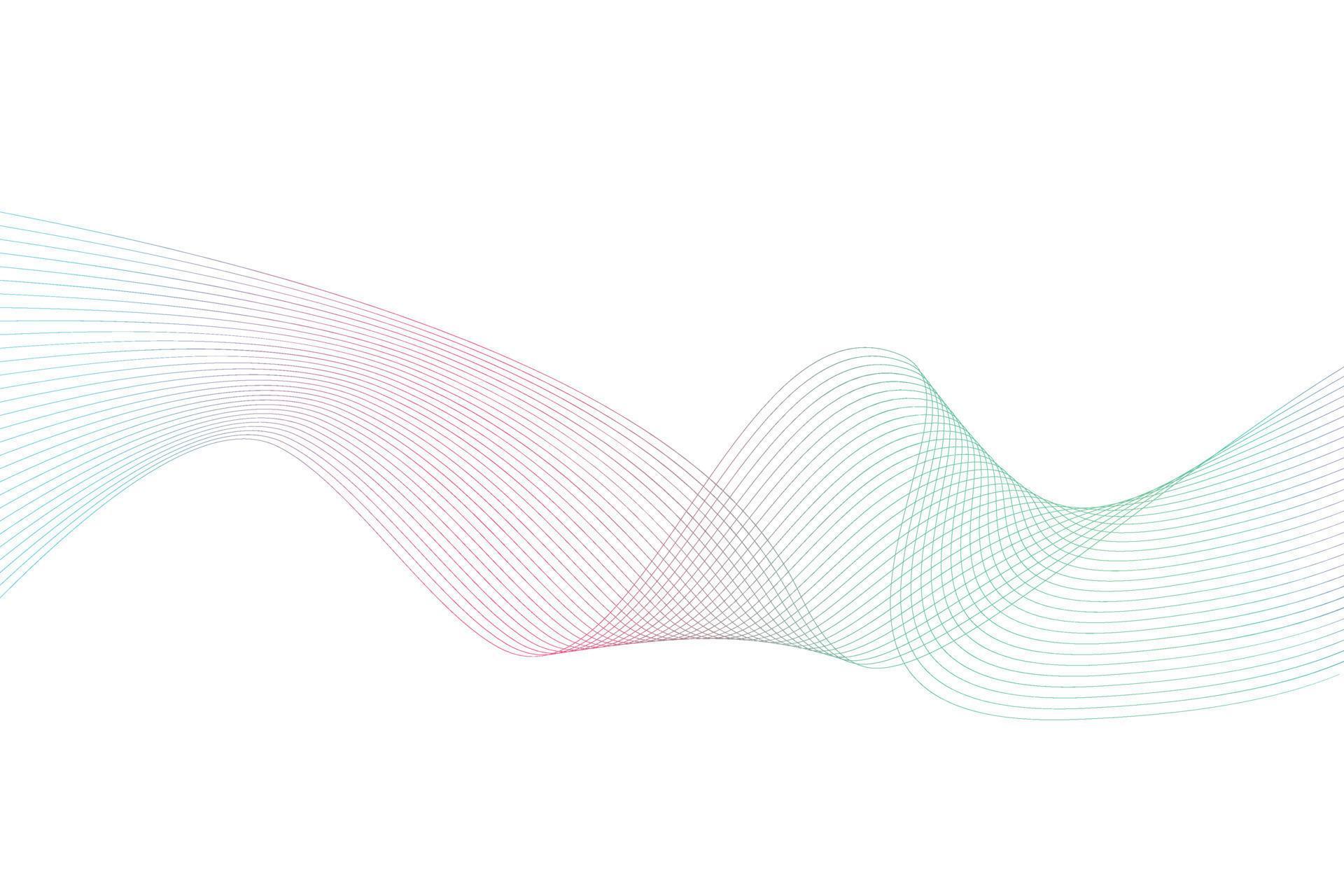 Abstract line wave colorful background. Modern colorful wavy line gradient abstract white ...
