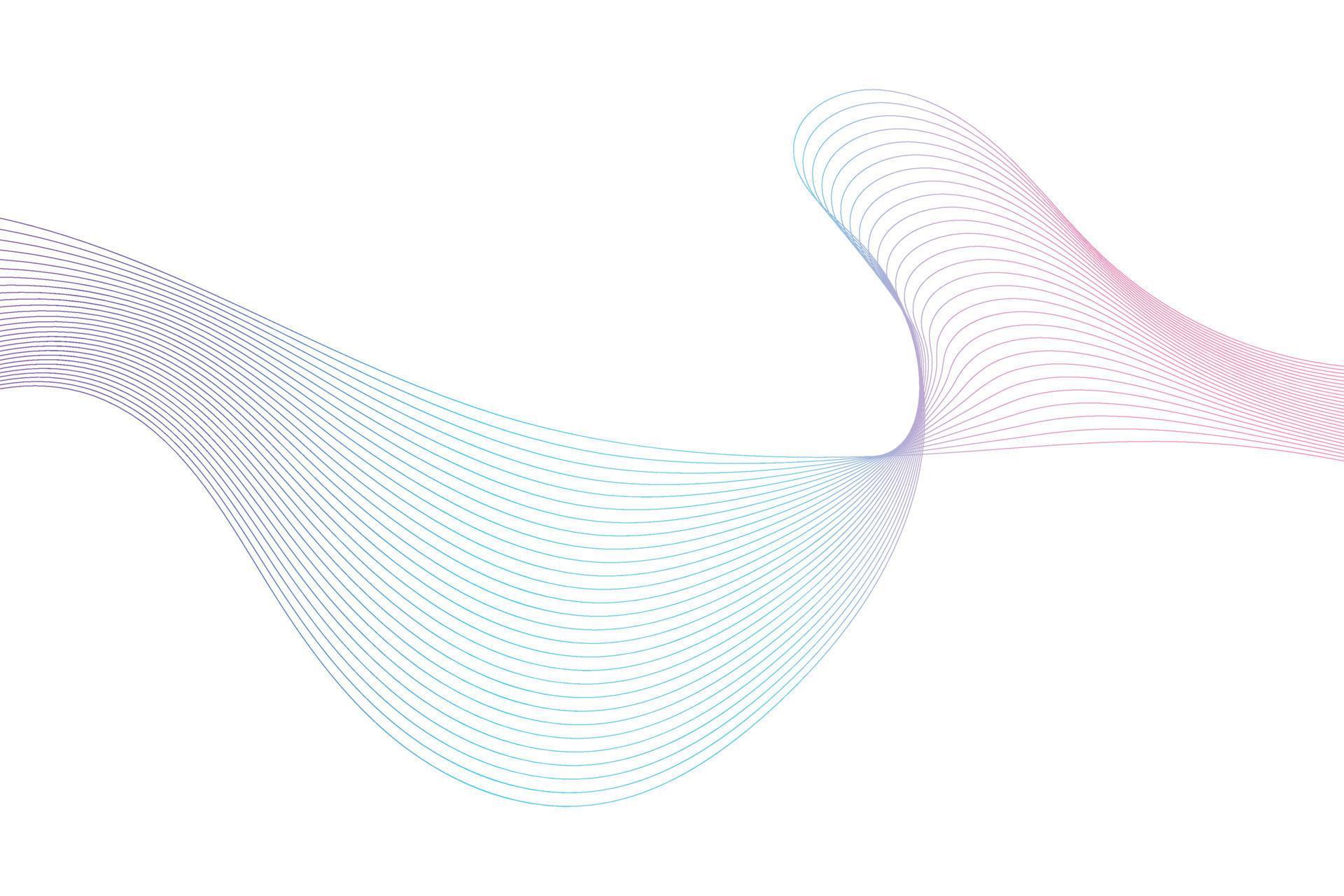 Abstract line wave colorful background. Modern colorful wavy line gradient abstract white ...