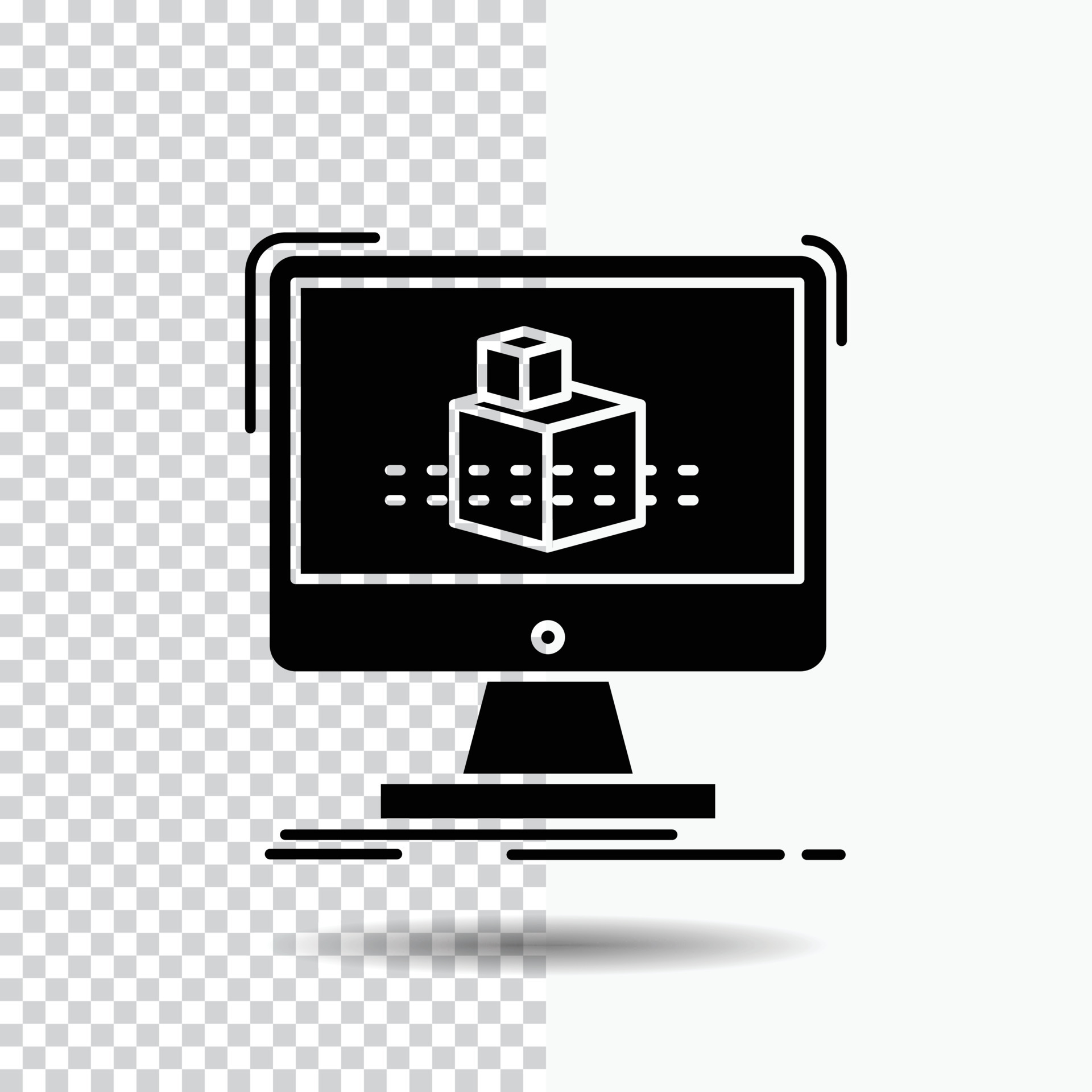 3d. cube. dimensional. modelling. 13074896 Vector Art at Vecteezy