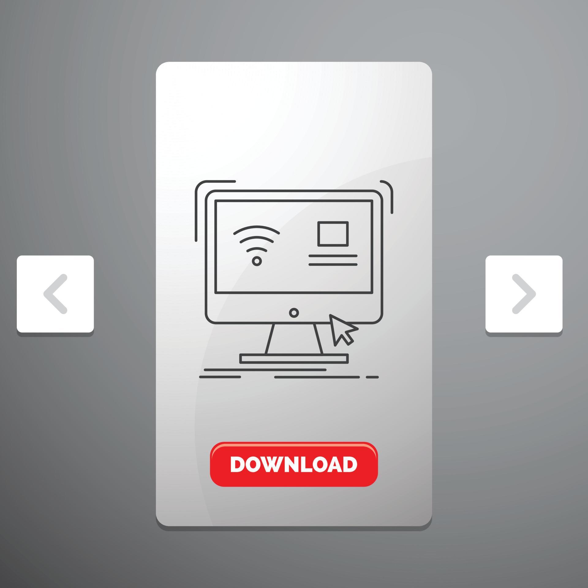 Control. computer. monitor. remote. smart Line Icon 13074936 Vector Art at Vecteezy