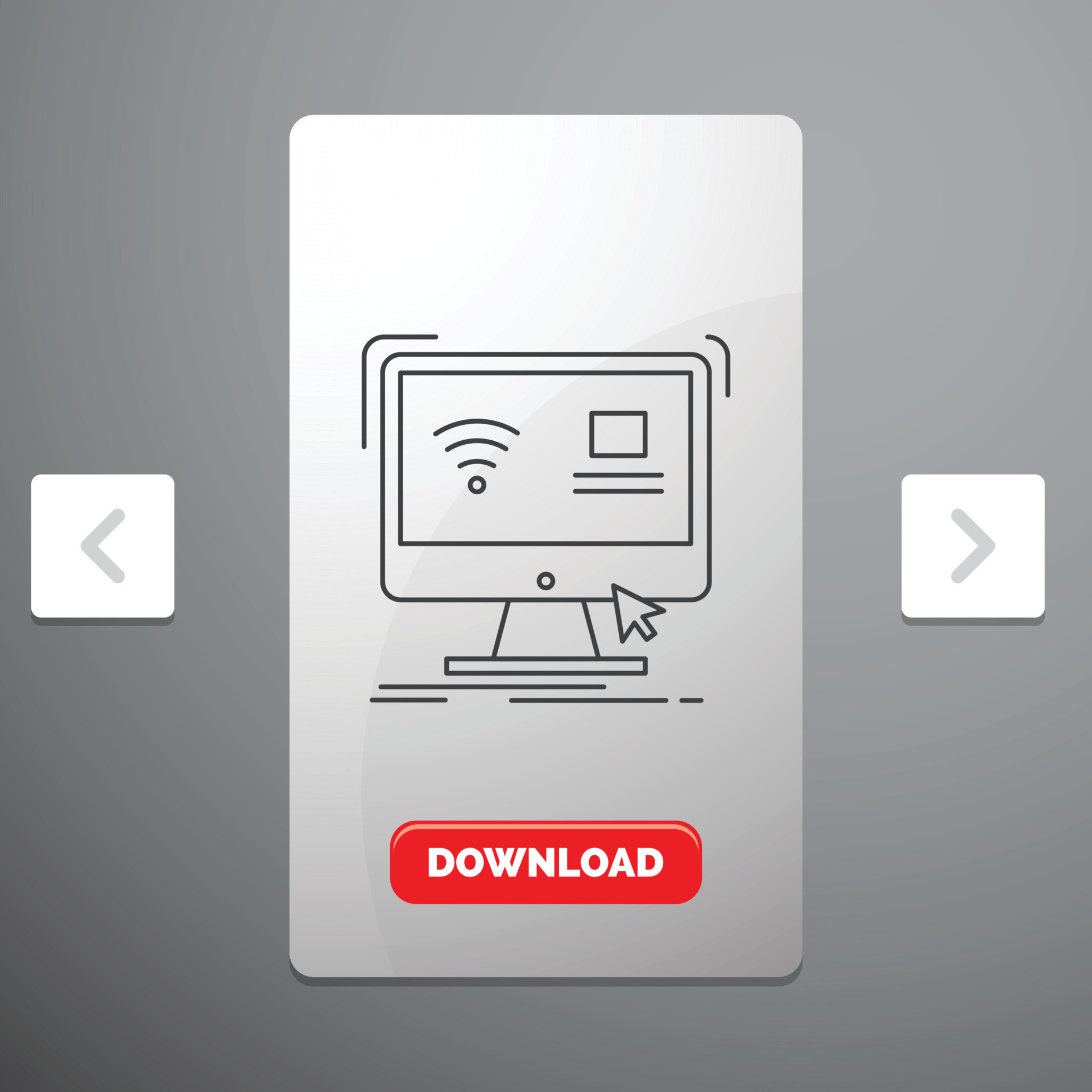 Control. computer. monitor. remote. smart Line Icon 13074936 Vector Art at Vecteezy