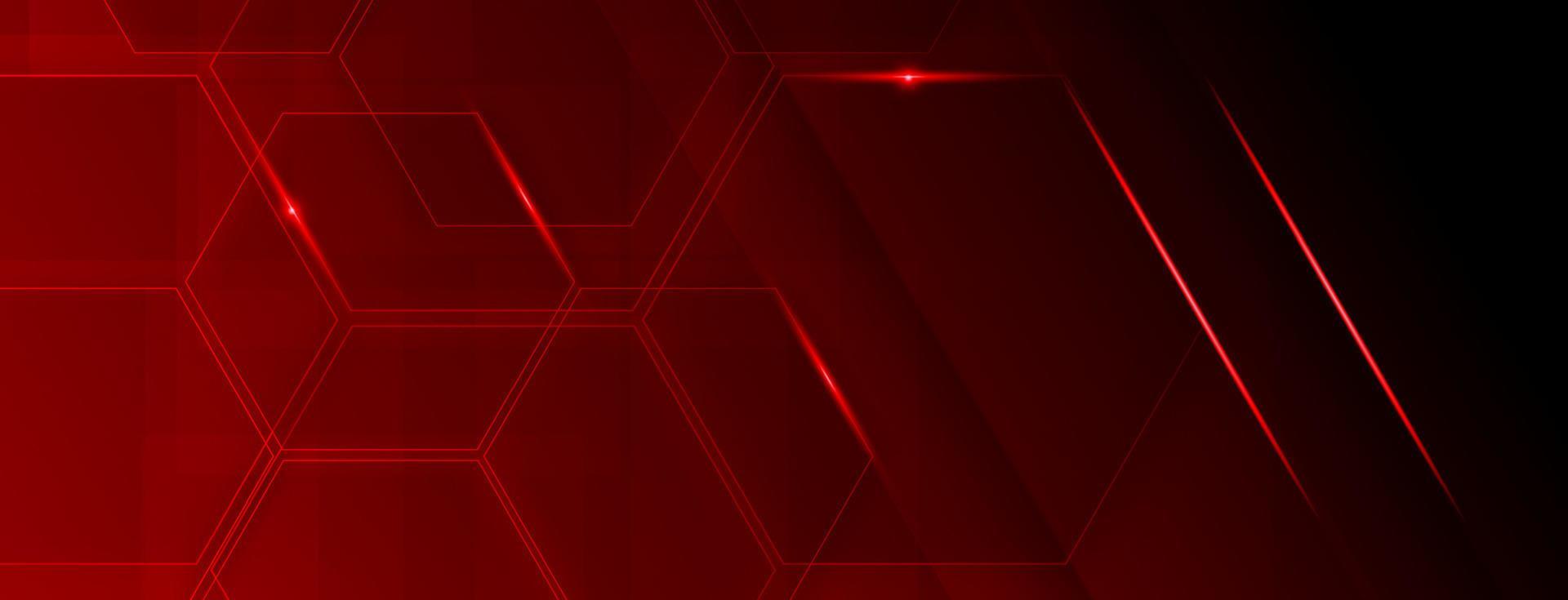 Futuristic Hexagonal Red Motion Abstract Presentation Template Isolated Vector 13076052 Vector
