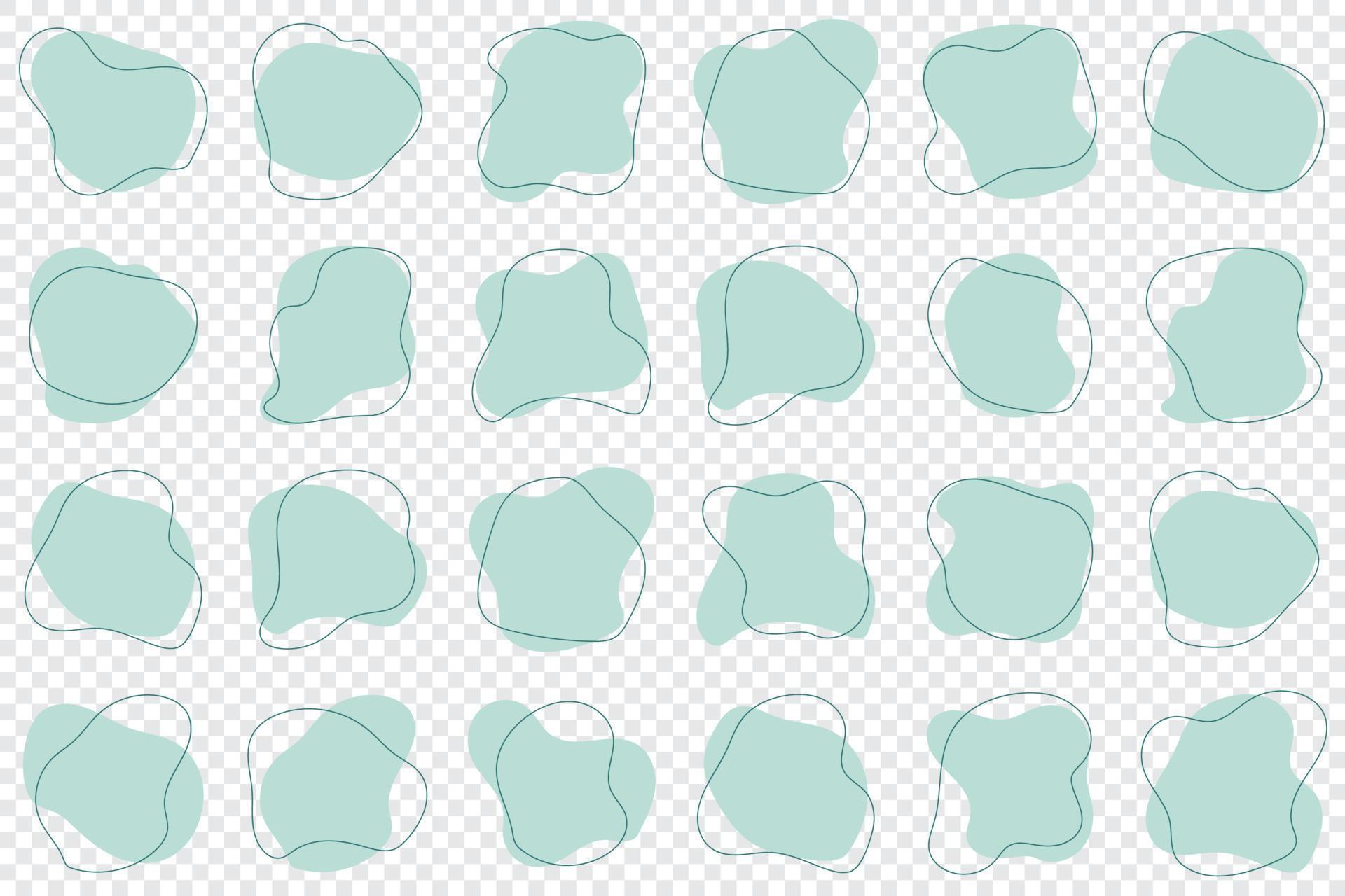 Blob Shape Organic Set Of Irregular Round Blot Form Graphic Element Organic Amoeba Blob Shape