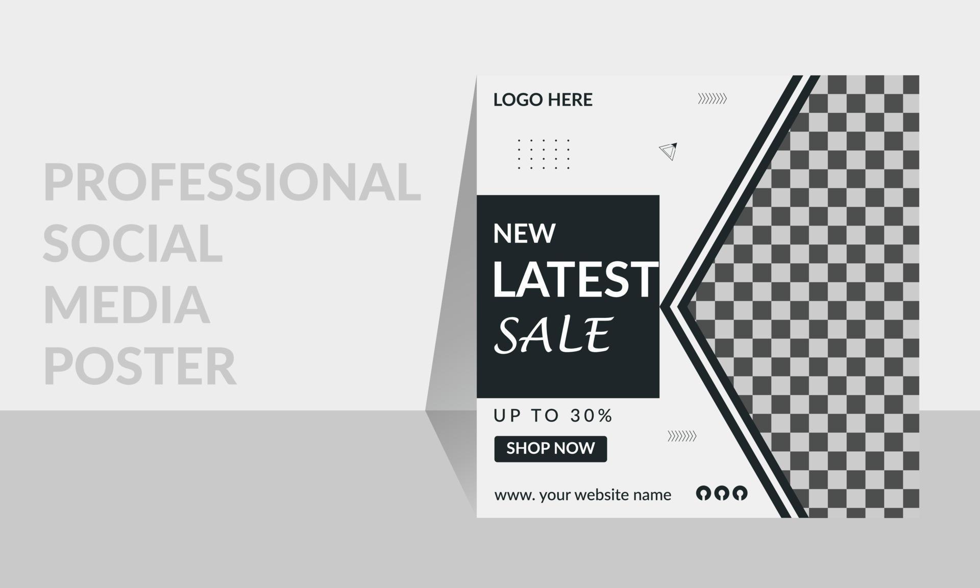 Fashion Style Social Media Poster Design Vector File Template 13076546 ...