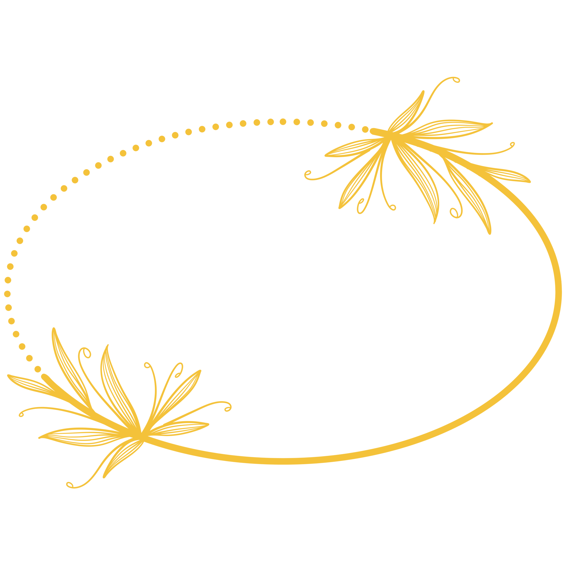 Moldura De Círculo Dourado Com Folhas 13077935 Png