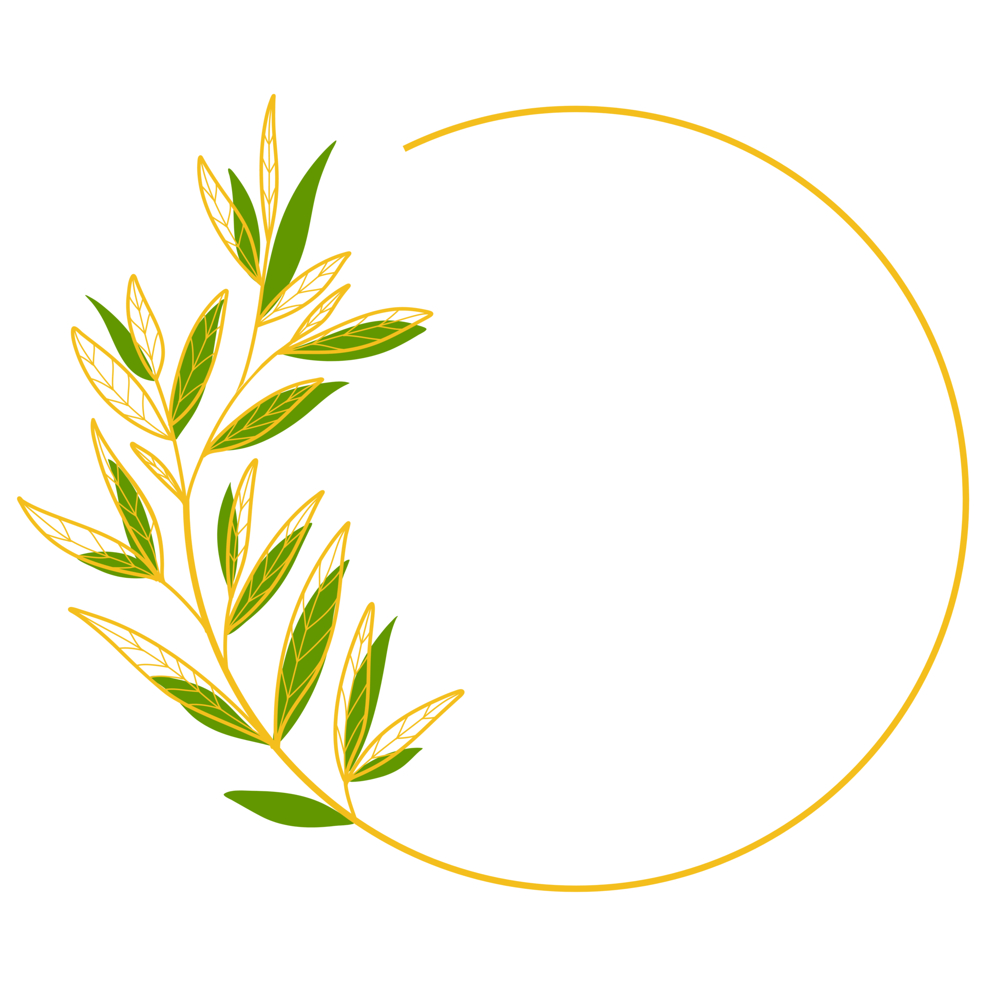 Gold Circle Frame with Leaves 13078033 PNG Gold Circle Frame with Leaves 13078033 PNG