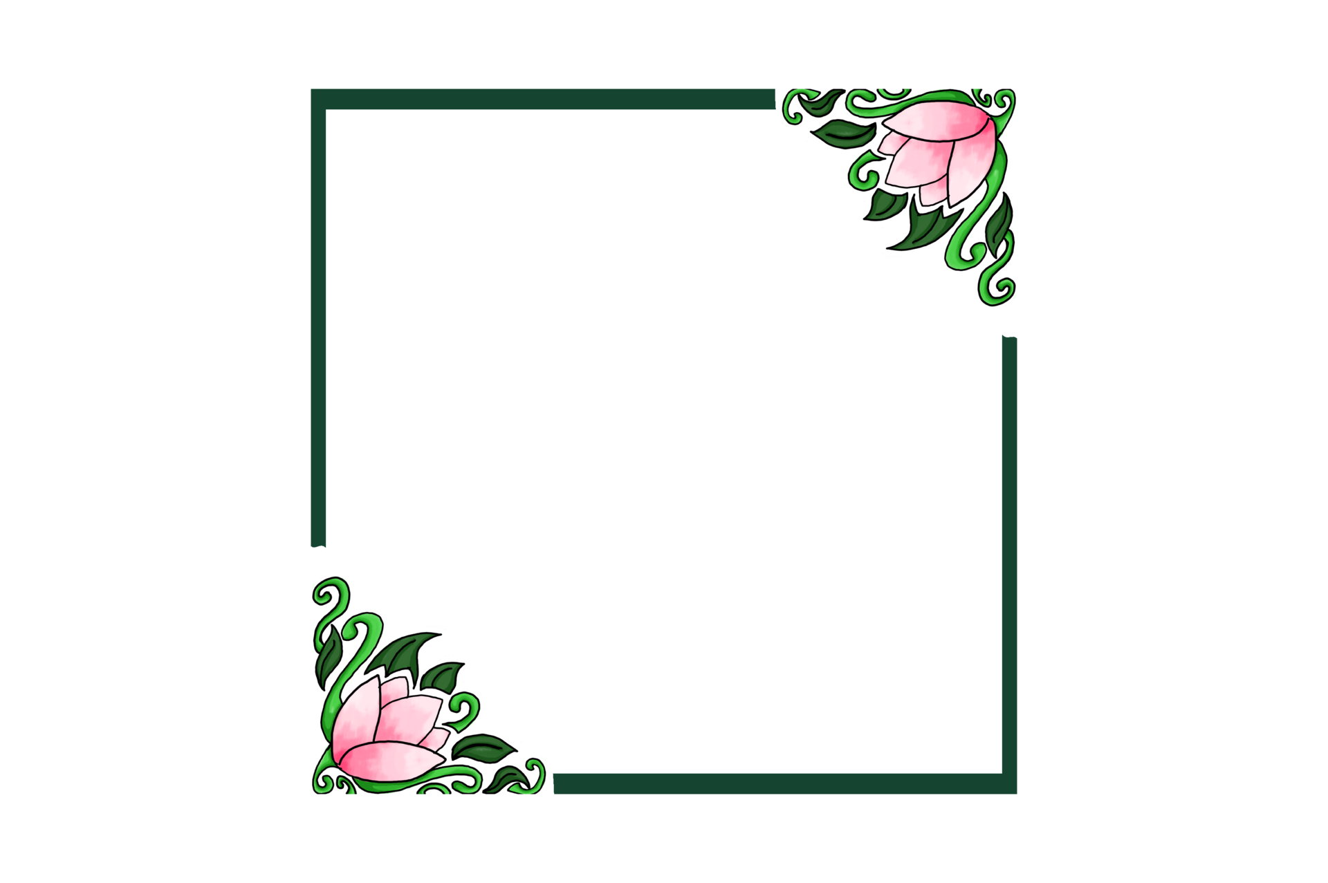 Flower Borders For Projects On Paper Flower Borders For Projects On Paper