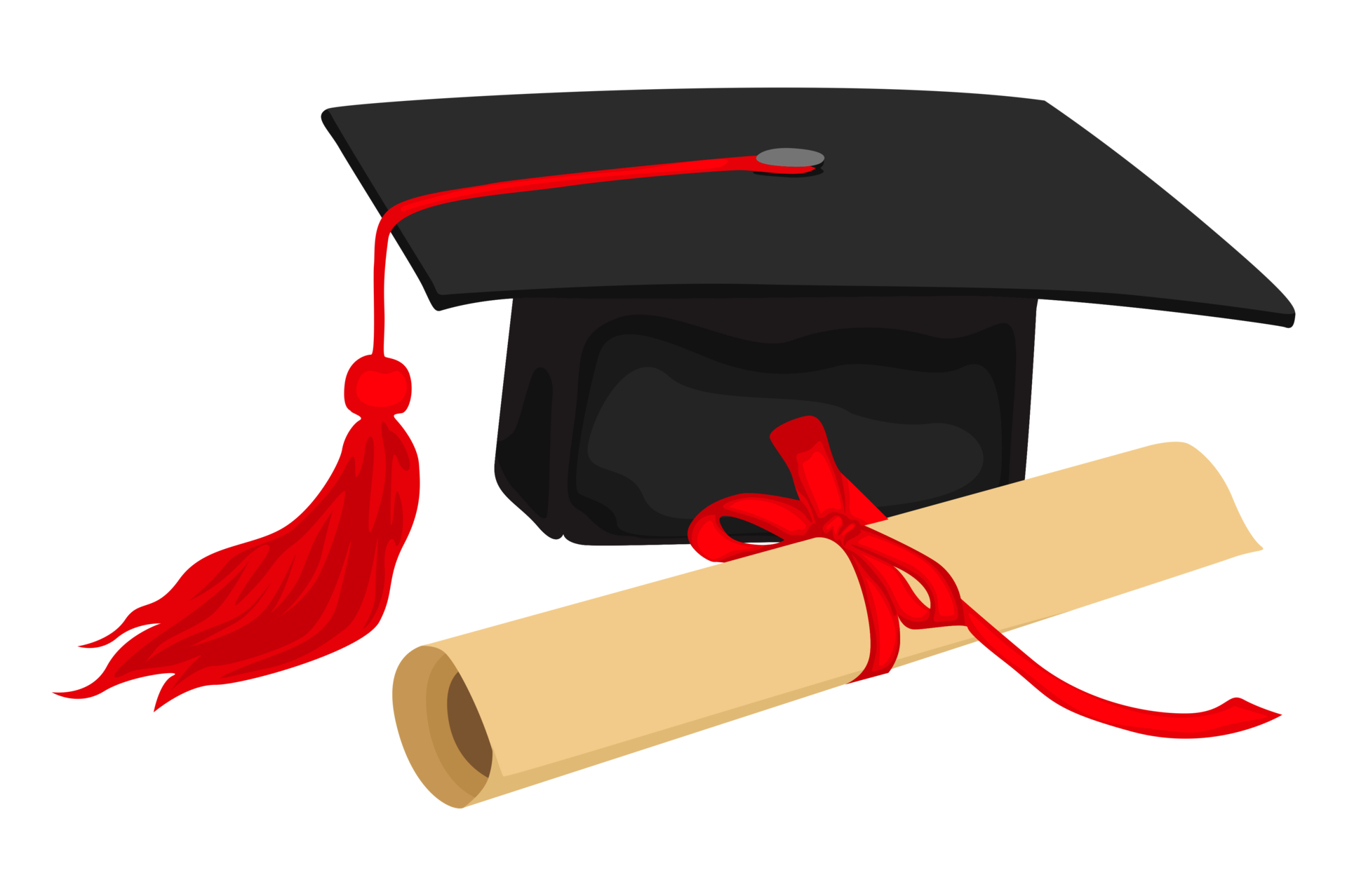 Graduation Item Graduation Hat And Graduation Certificate Roll 13078278 Png