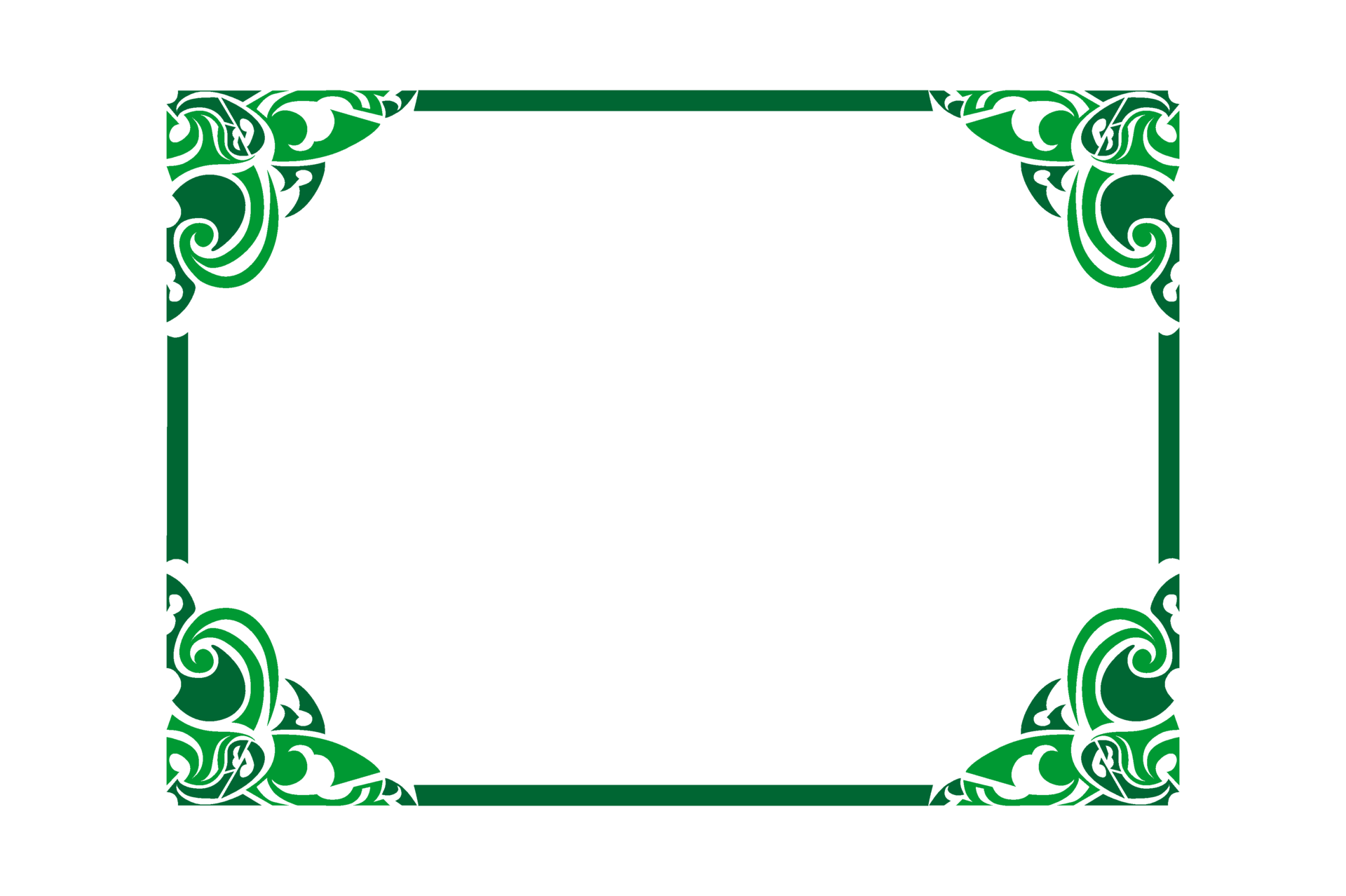 Green Ornament Border Design 13078397 PNG Green Ornament Border Design 13078397 PNG