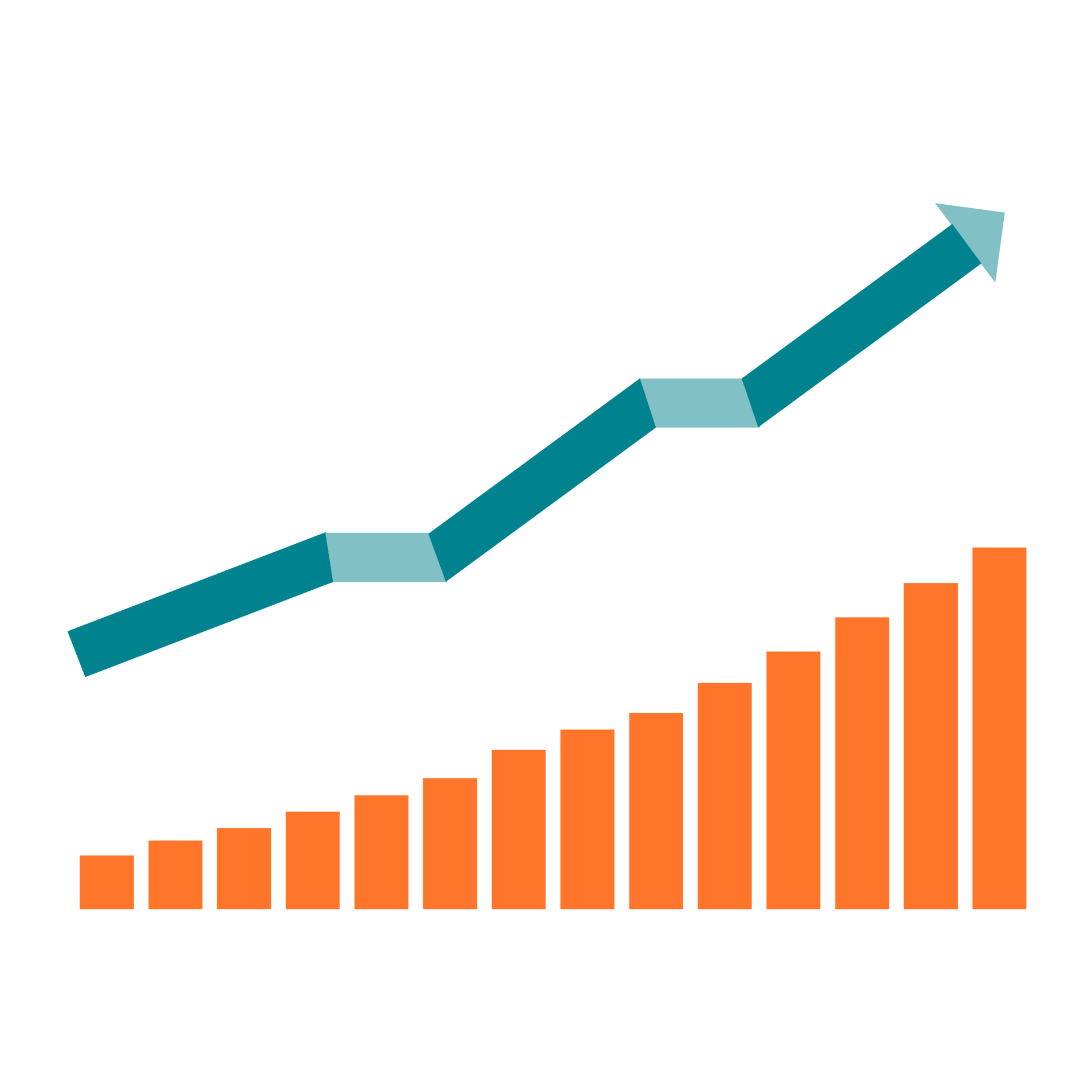 Free flecha de tendencia alcista de infografía de barra de gráfico 13078839 PNG with Transparent ...