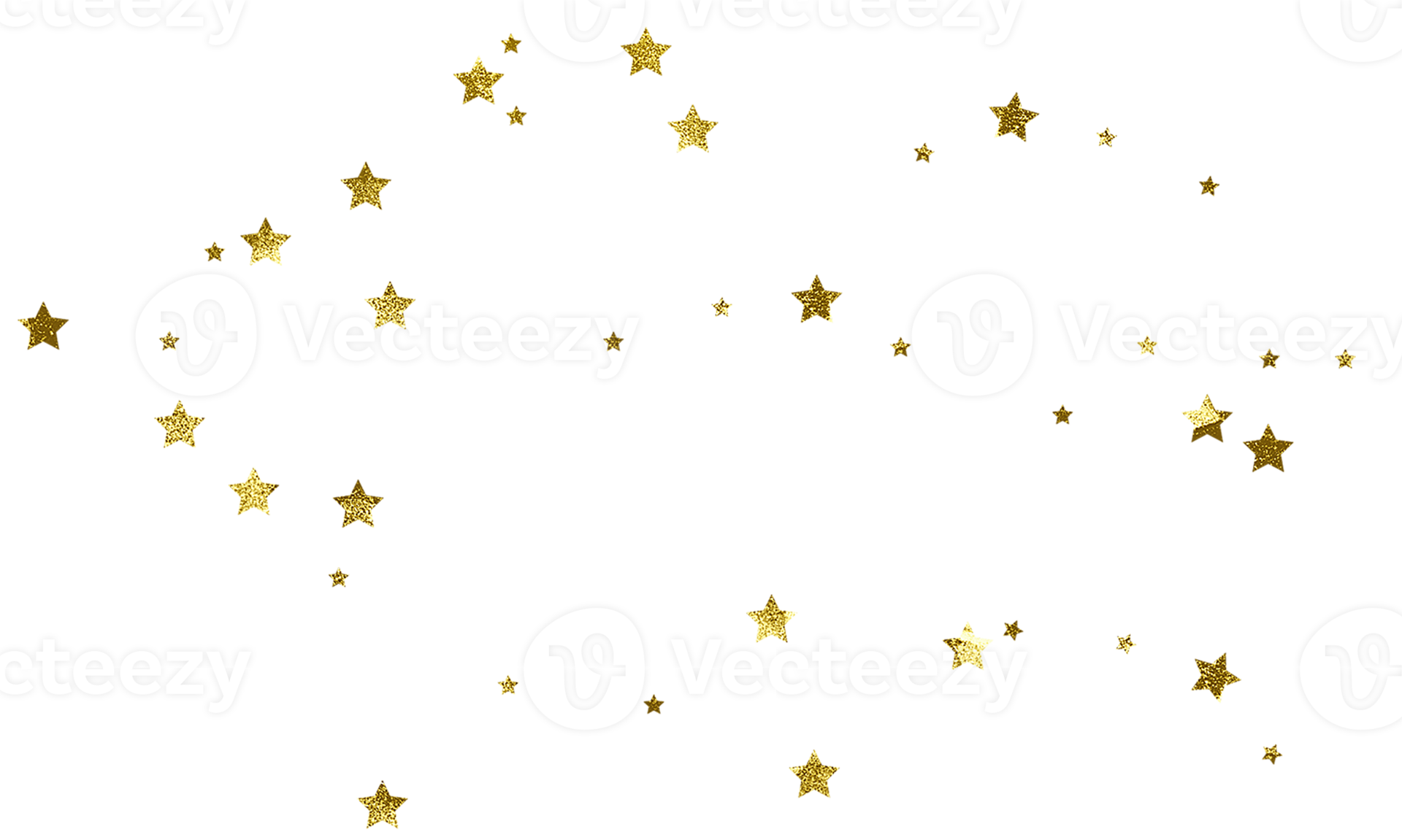 estrellas doradas esparcidas recortadas 13078932 PNG