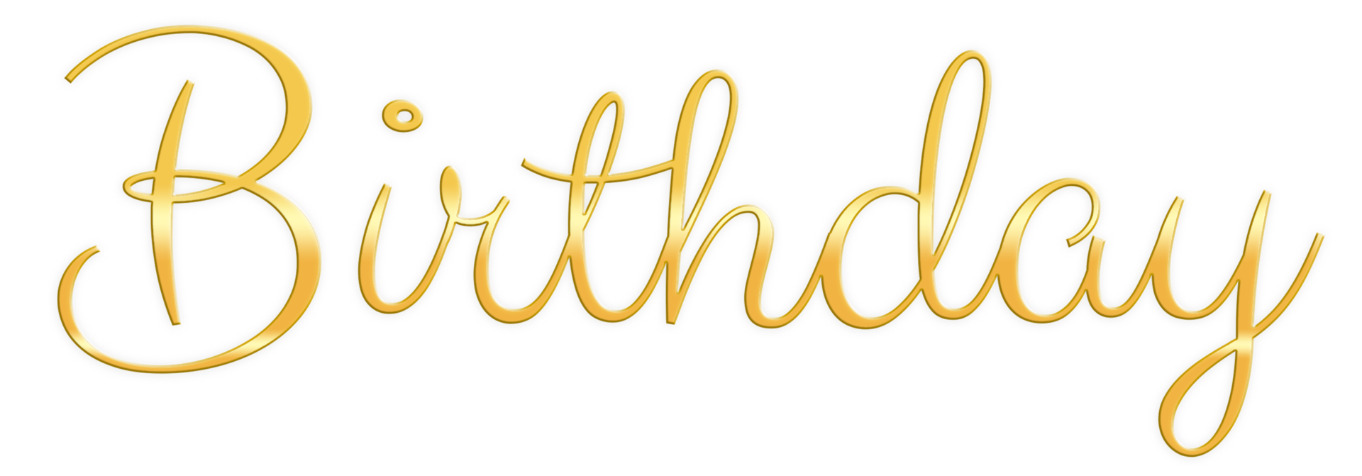 Cumpleaños De Letras De Texto Dorado Cortado 13078964 Png