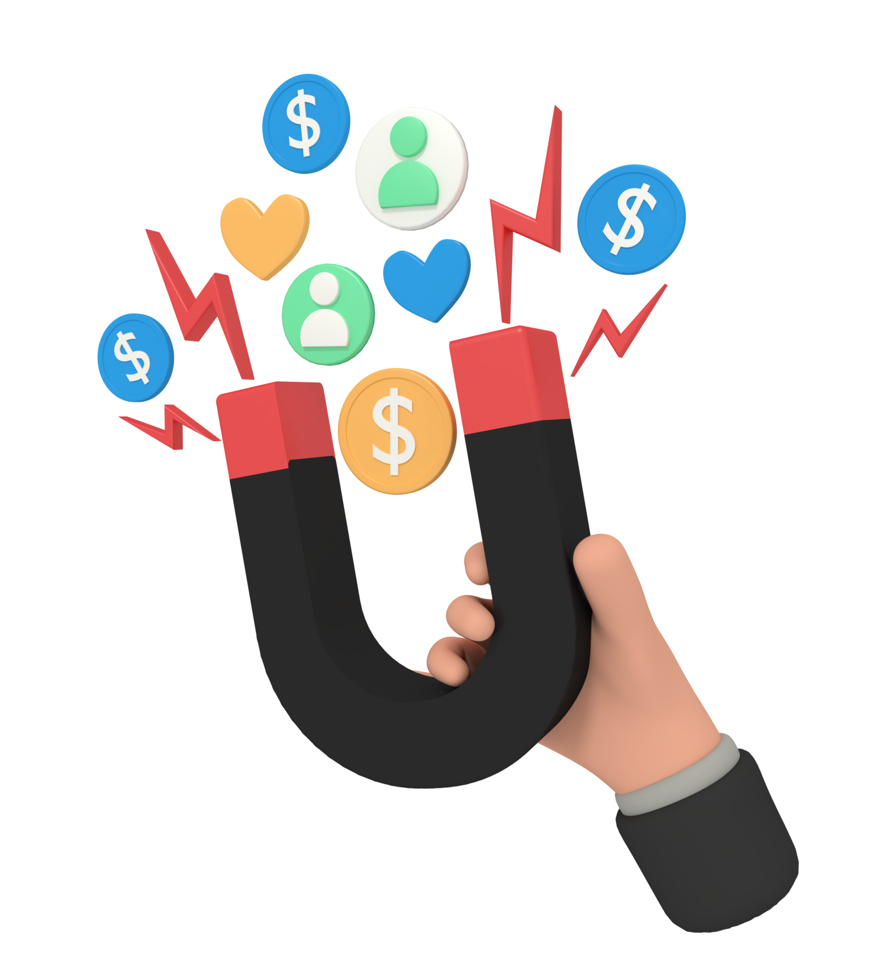 3d Illustration Of A Marketing Strategy Magnet 13079027 PNG 3d-illustration-of-a-marketing-strategy-magnet-13079027-png
