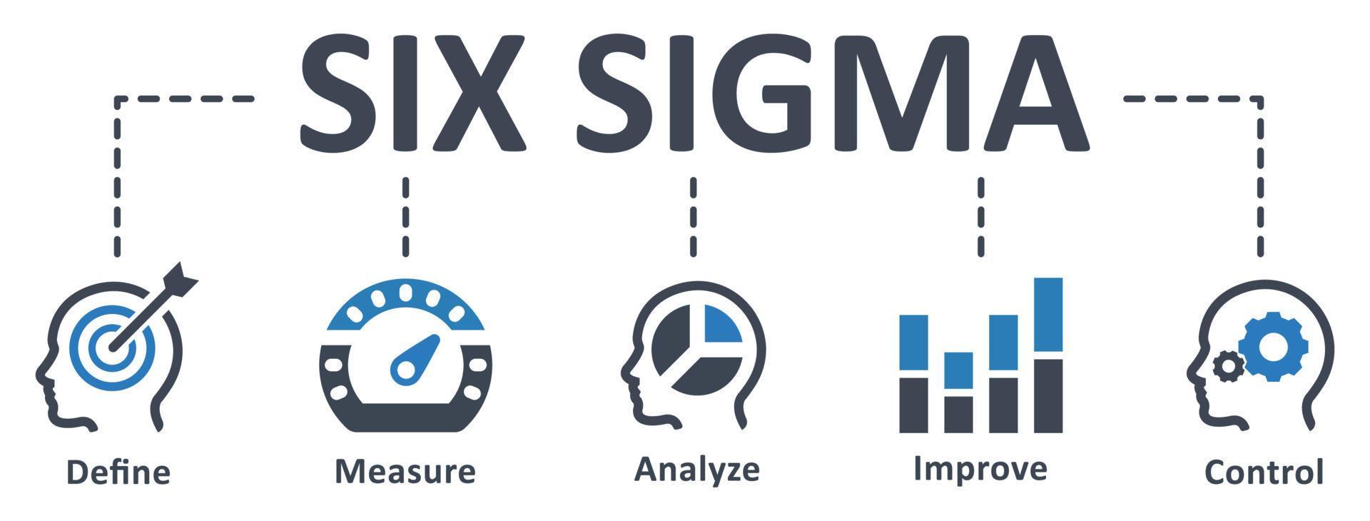 Six Sigma icon - vector illustration . six, sigma, define, measure ... Six Sigma icon - vector illustration . six, sigma, define, measure ...