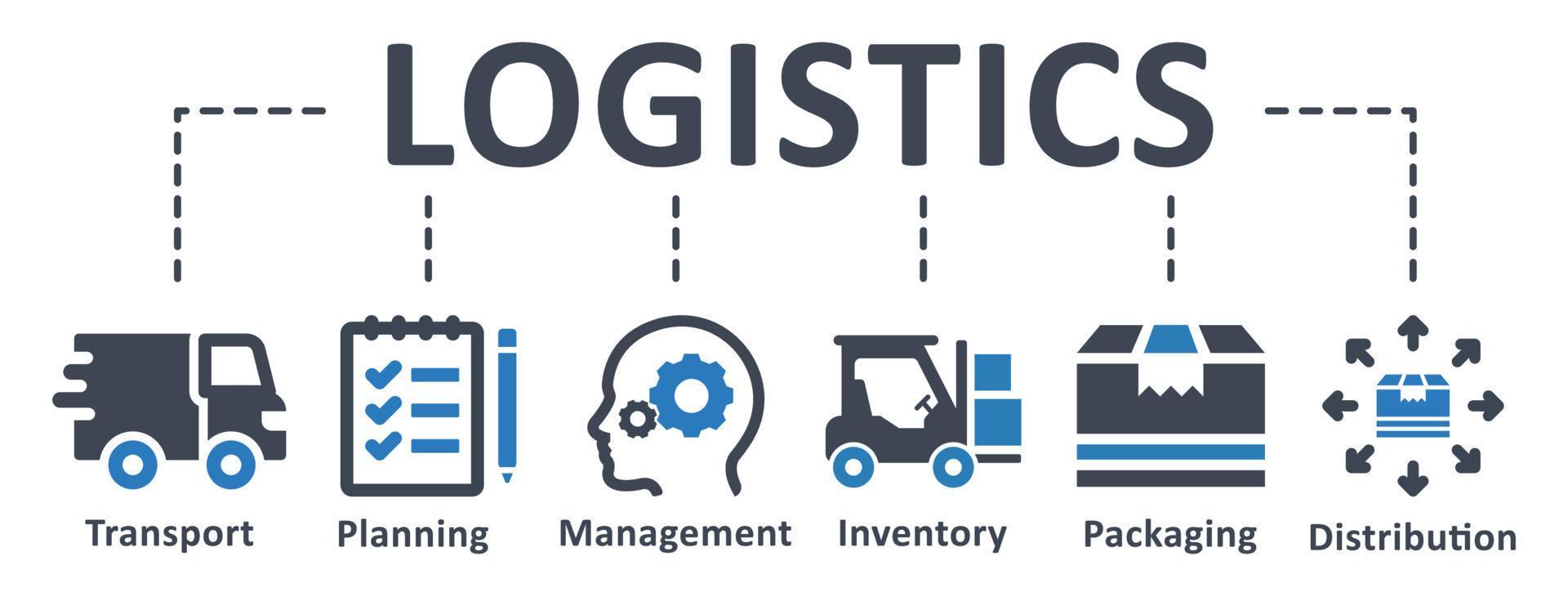 Logistics icon - vector illustration . logistics, transport, planning ...