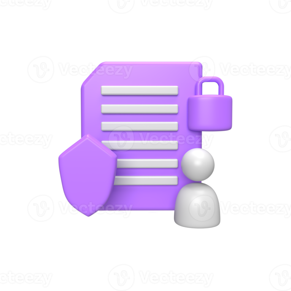 Data Secure 3d Render Illustration 13079697 Png