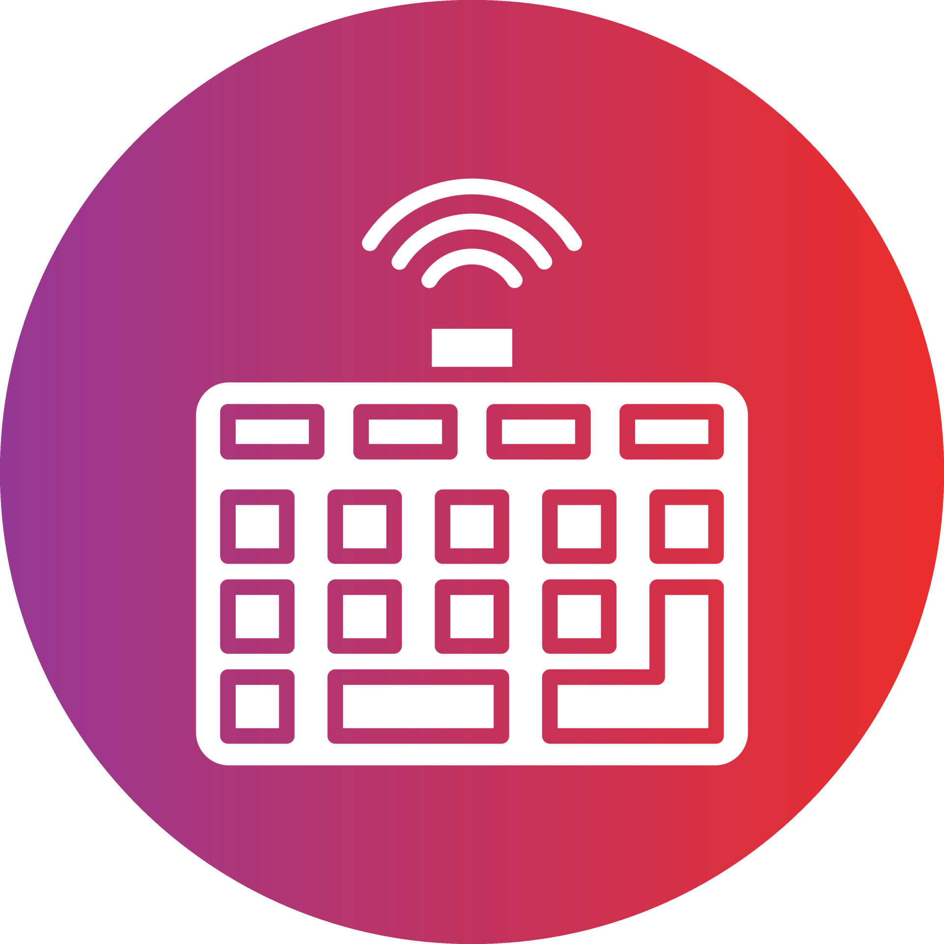 estilo de icono de teclado inalámbrico 13079734 Vector en Vecteezy