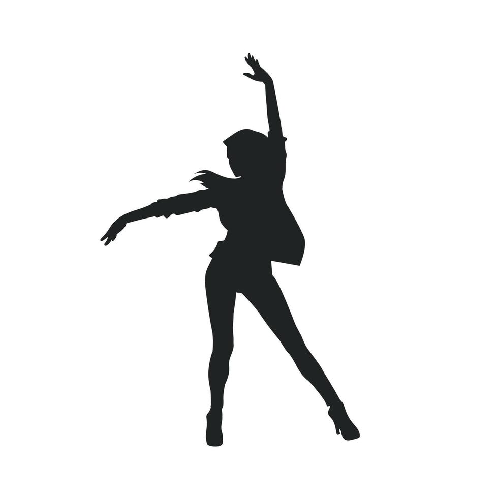 Female Breakdance Performer Street Dancing Hip Hop Dancer Vector