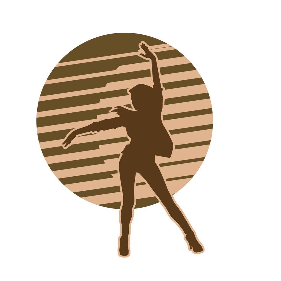Female Breakdance Performer Street Dancing Hip Hop Dancer Vector