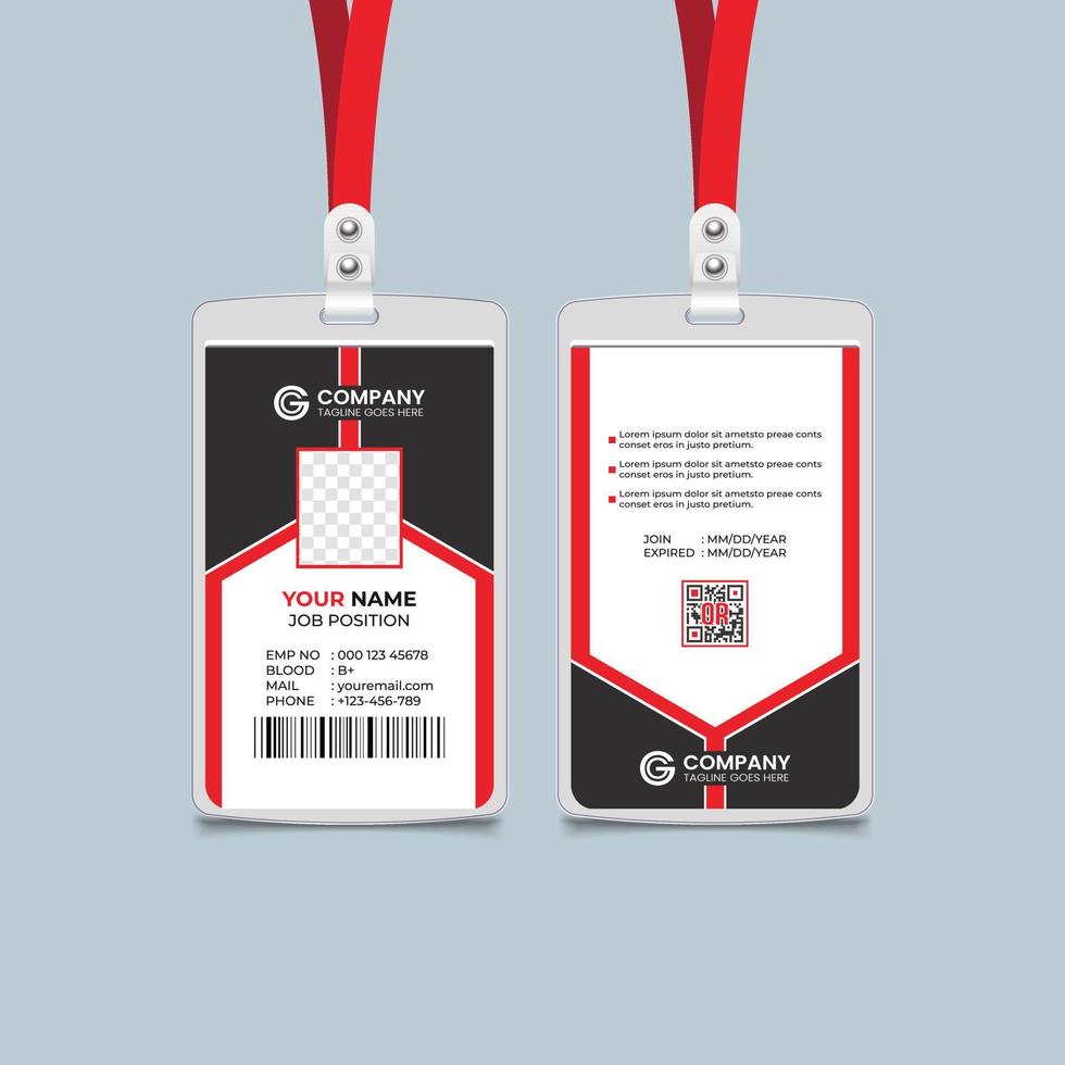 Modern Identity Employee Abstract professional, corporate office Id ... Modern Identity Employee Abstract professional, corporate office Id ...