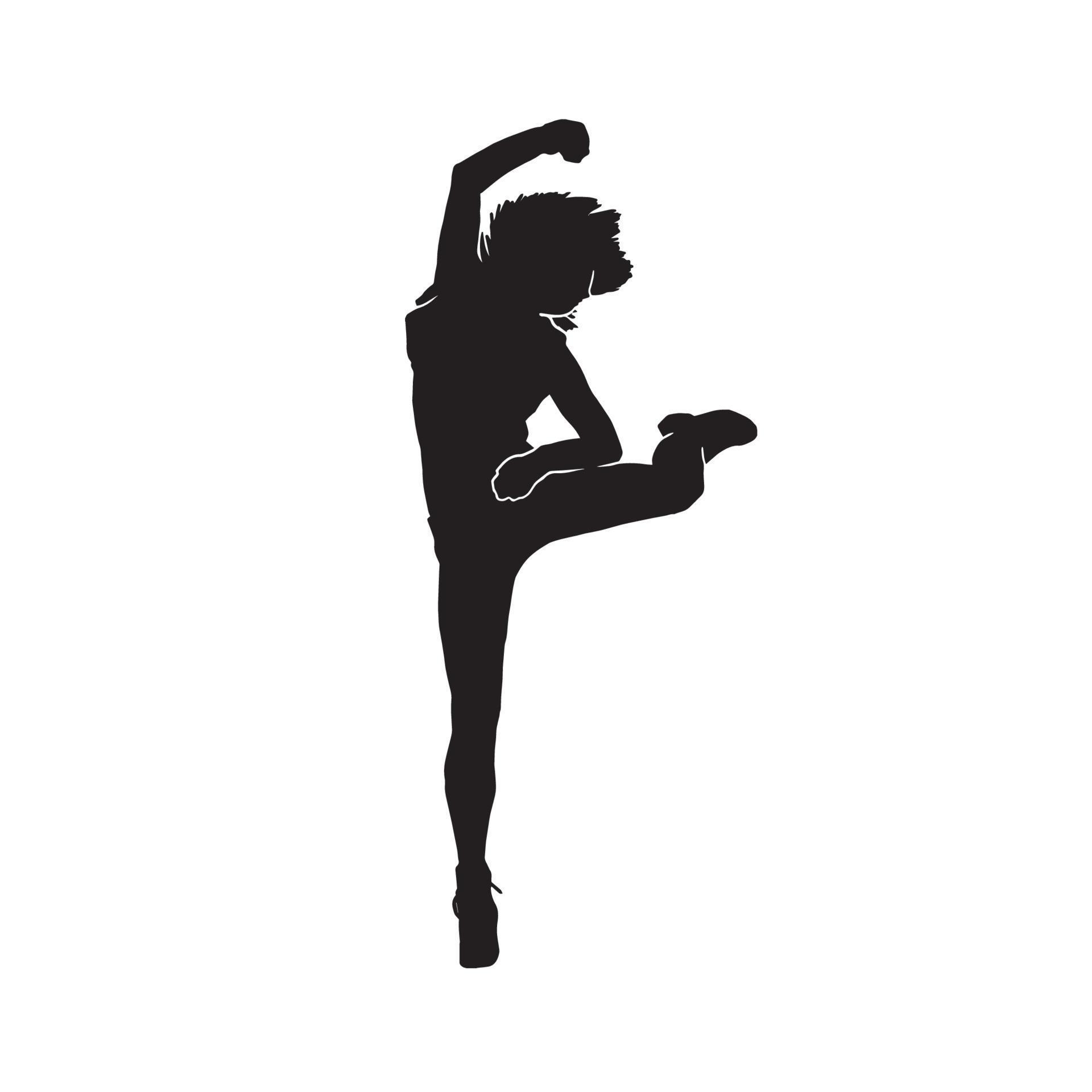 Female Breakdance Performer Street Dancing Hip Hop Dancer Vector