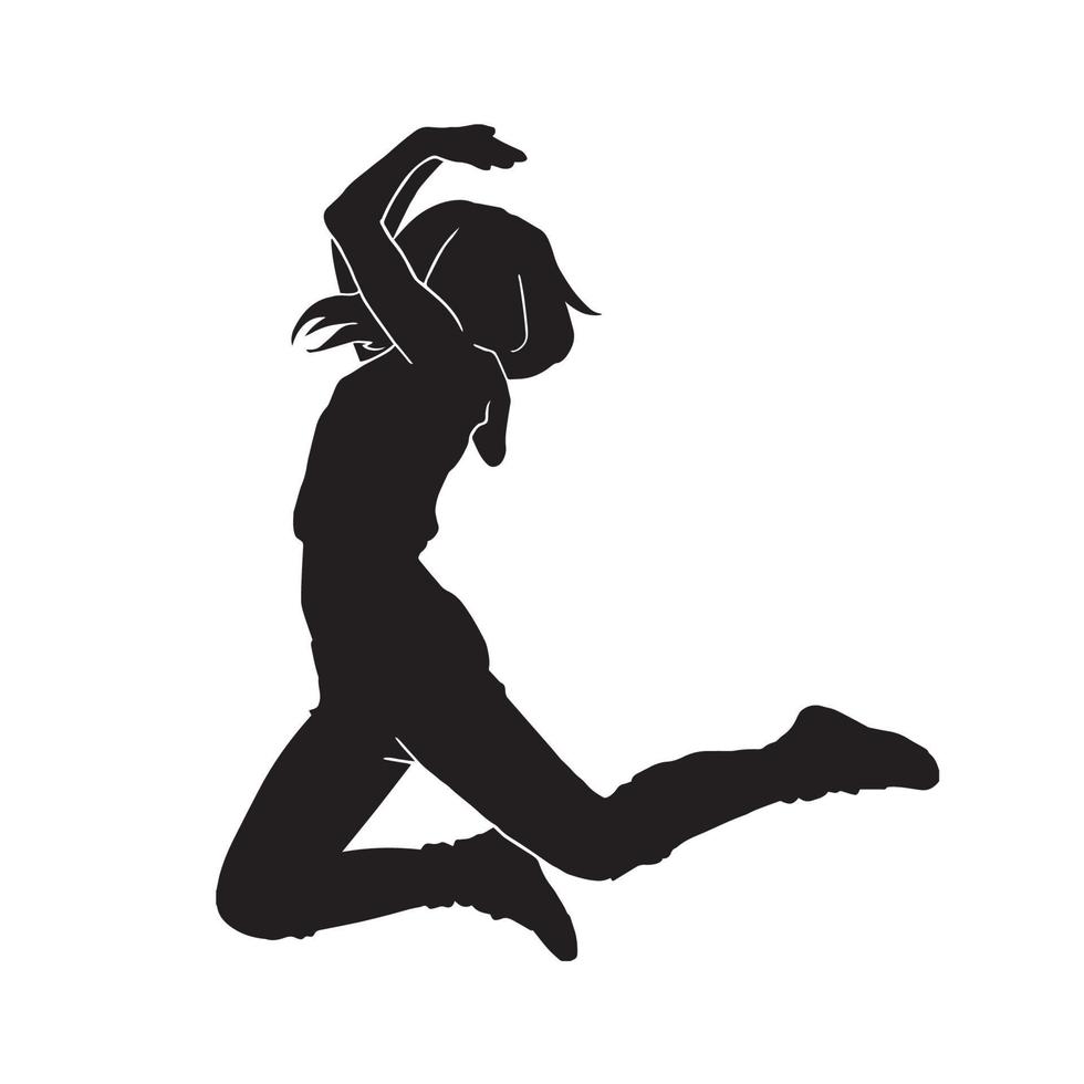 Female Breakdance Performer Street Dancing Hip Hop Dancer Vector