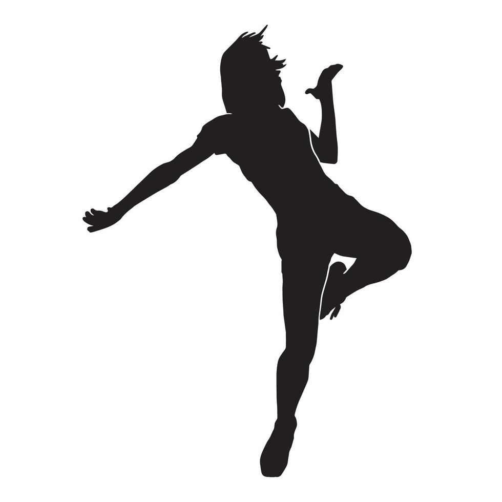 Female Breakdance Performer Street Dancing Hip Hop Dancer Vector