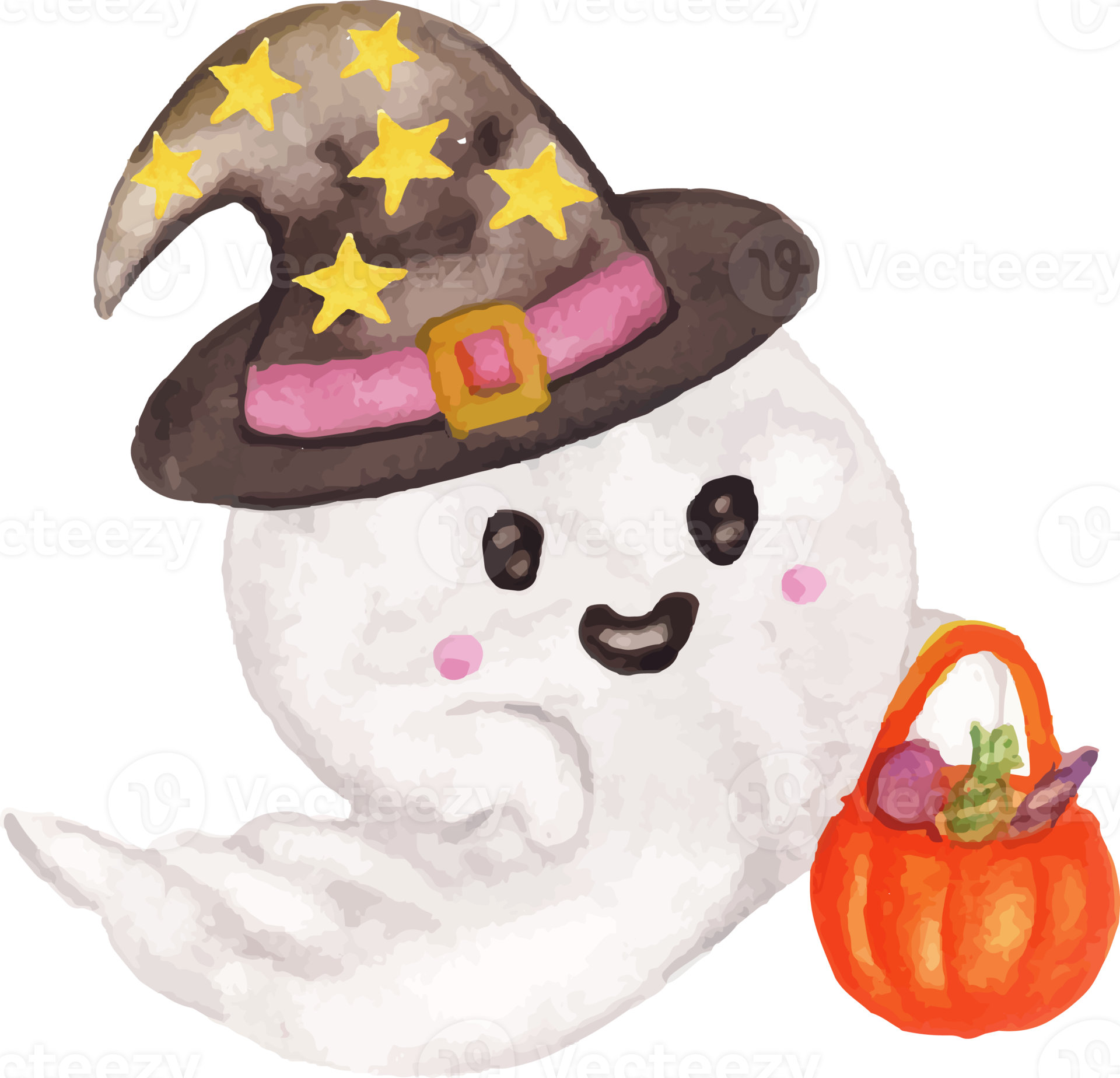 watercolor ghost halloween 13082595 PNG