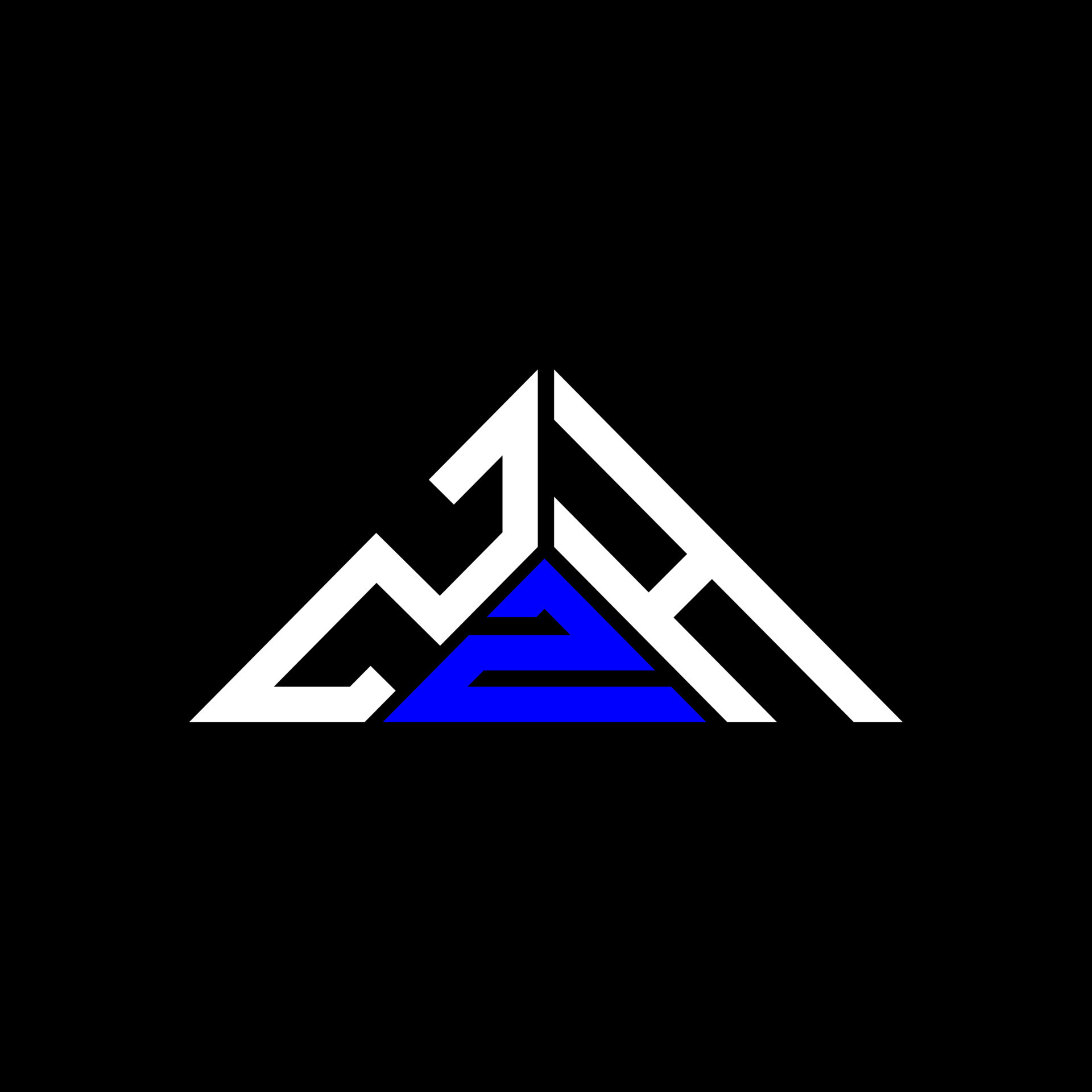 ZZH letter logo creative design with vector graphic, ZZH simple and modern logo in triangle ...