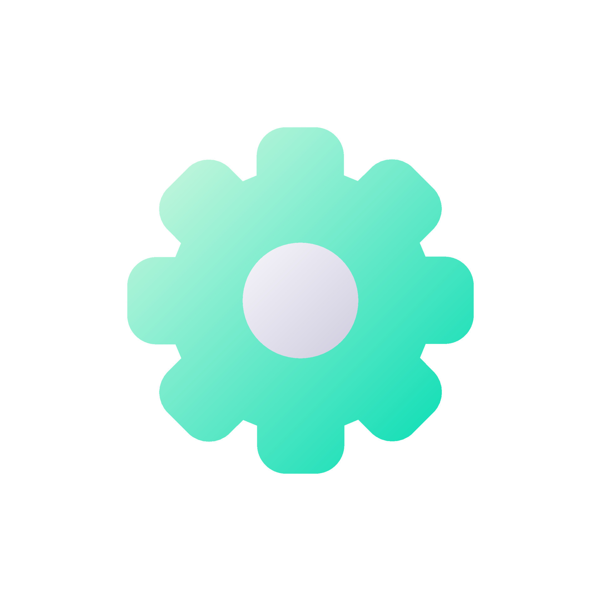 Cogwheel Pixel Perfect Flat Gradient Two Color Ui Icon Access To Setups Technical Settings