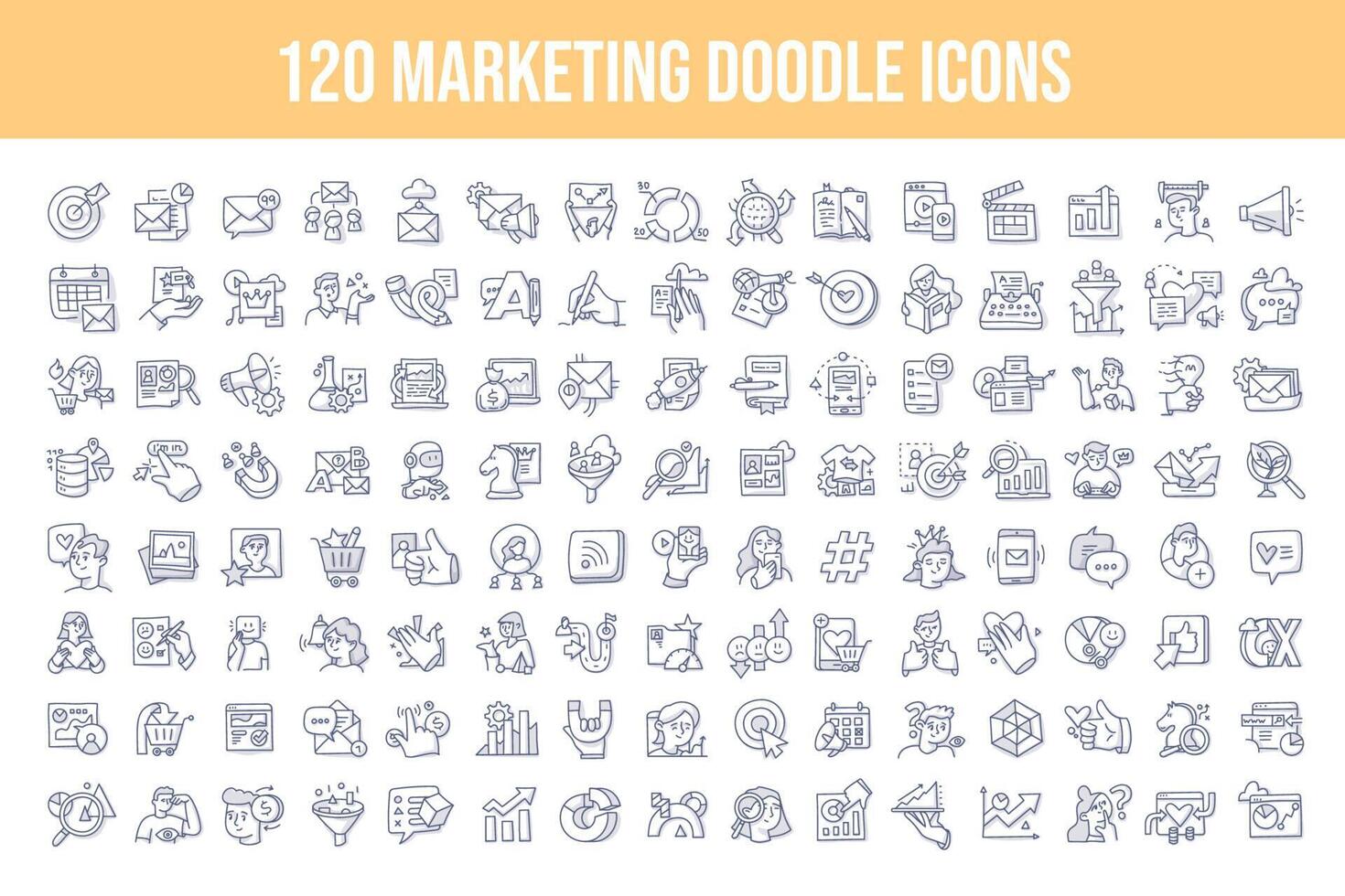 Marketing Doodle Icons 13088265 Vector Art at Vecteezy Marketing Doodle Icons 13088265 Vector Art at Vecteezy