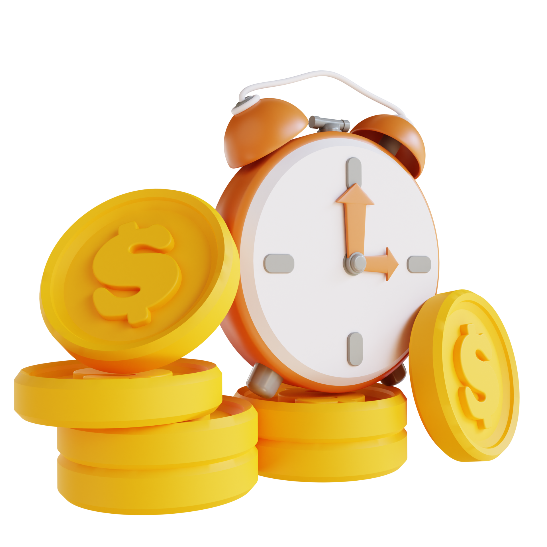 3D Illustration Business Time Is Money 13088839 PNG