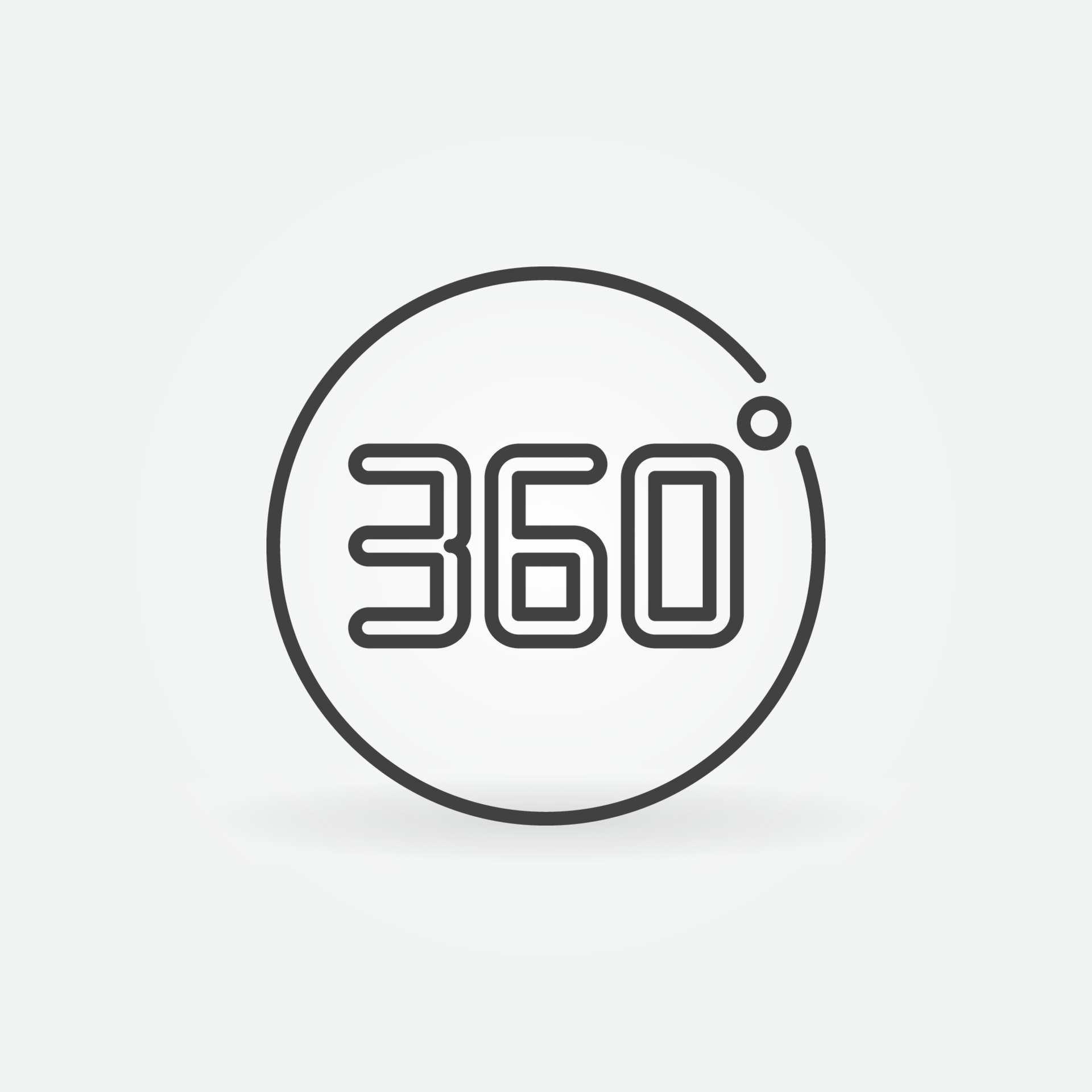 360 Degrees In Circle Vector Outline Icon Or Symbol 13089615 Vector Art 360-degrees-in-circle-vector-outline-icon-or-symbol-13089615-vector-art