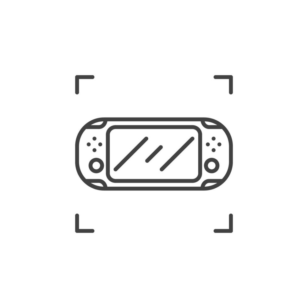 Vector Handheld Game Console Outline Vector Concept Icon 13089632 Vector Art At Vecteezy