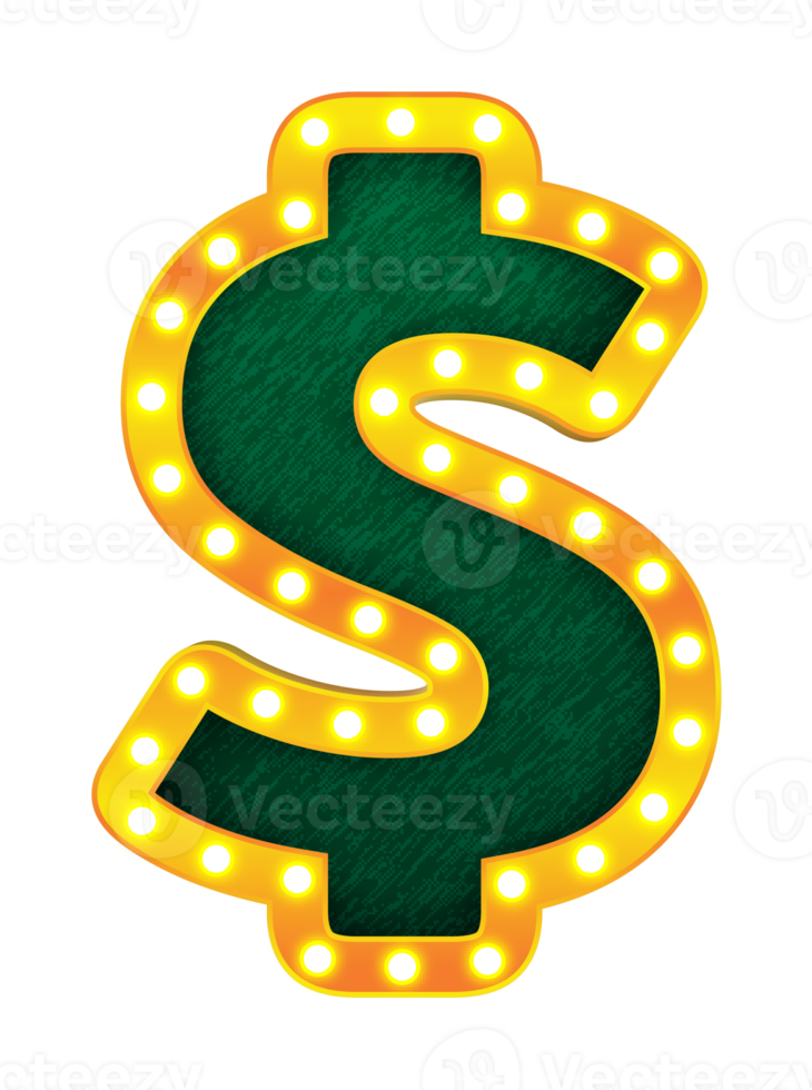 Goldenes Dollarzeichen Png