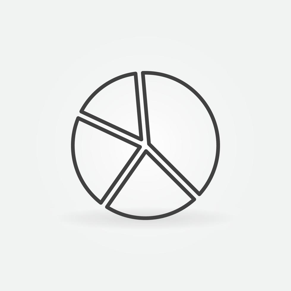 Vector Pie Chart concept icon in thin line style 13091276 Vector Art at Vecteezy