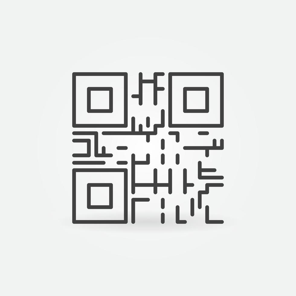 QR Code linear vector concept minimal icon 13093394 Vector Art at Vecteezy QR Code linear vector concept minimal icon 13093394 Vector Art at Vecteezy