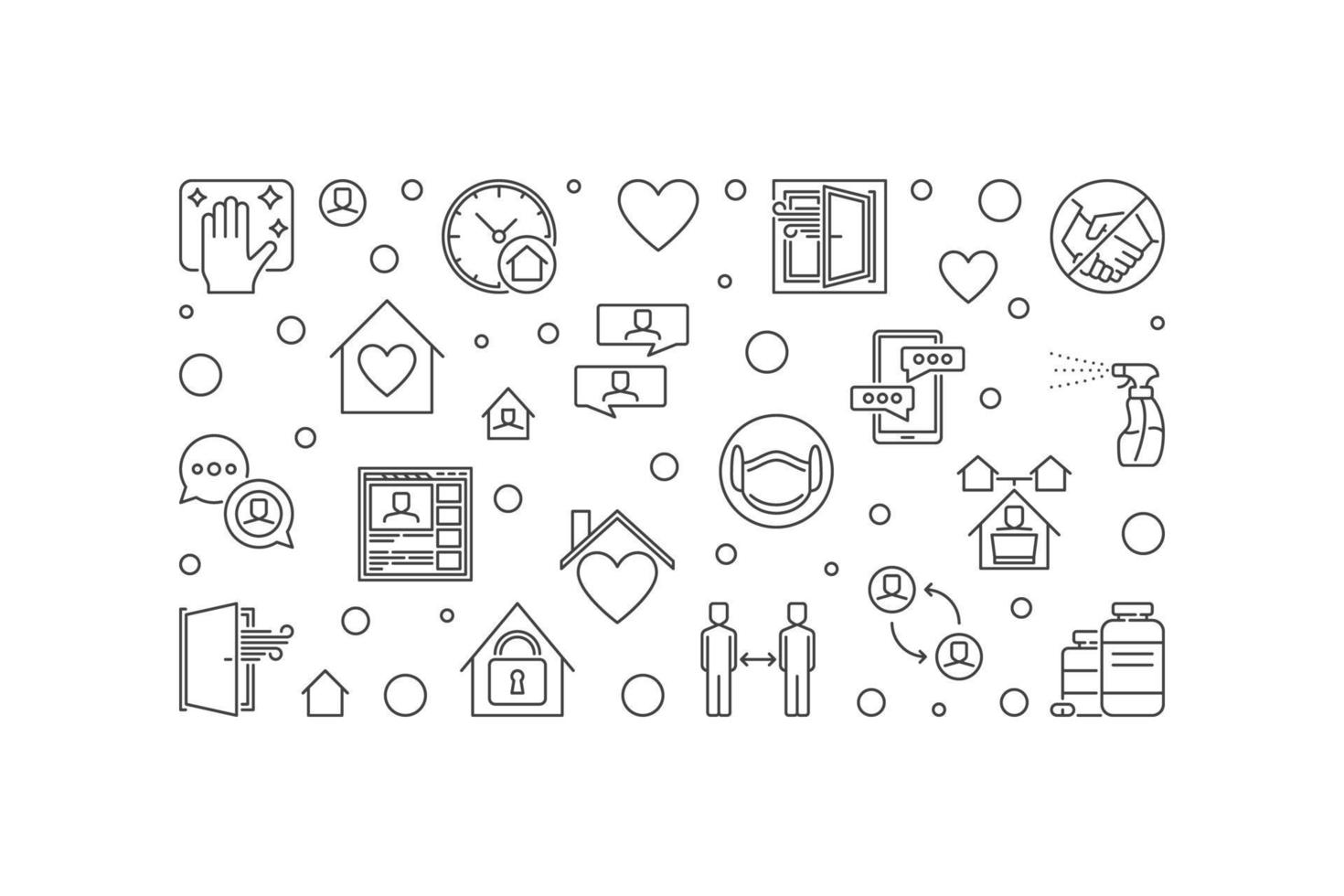 Quarantine vector concept outline horizontal banner 13093495 Vector Art ... Quarantine vector concept outline horizontal banner 13093495 Vector Art ...
