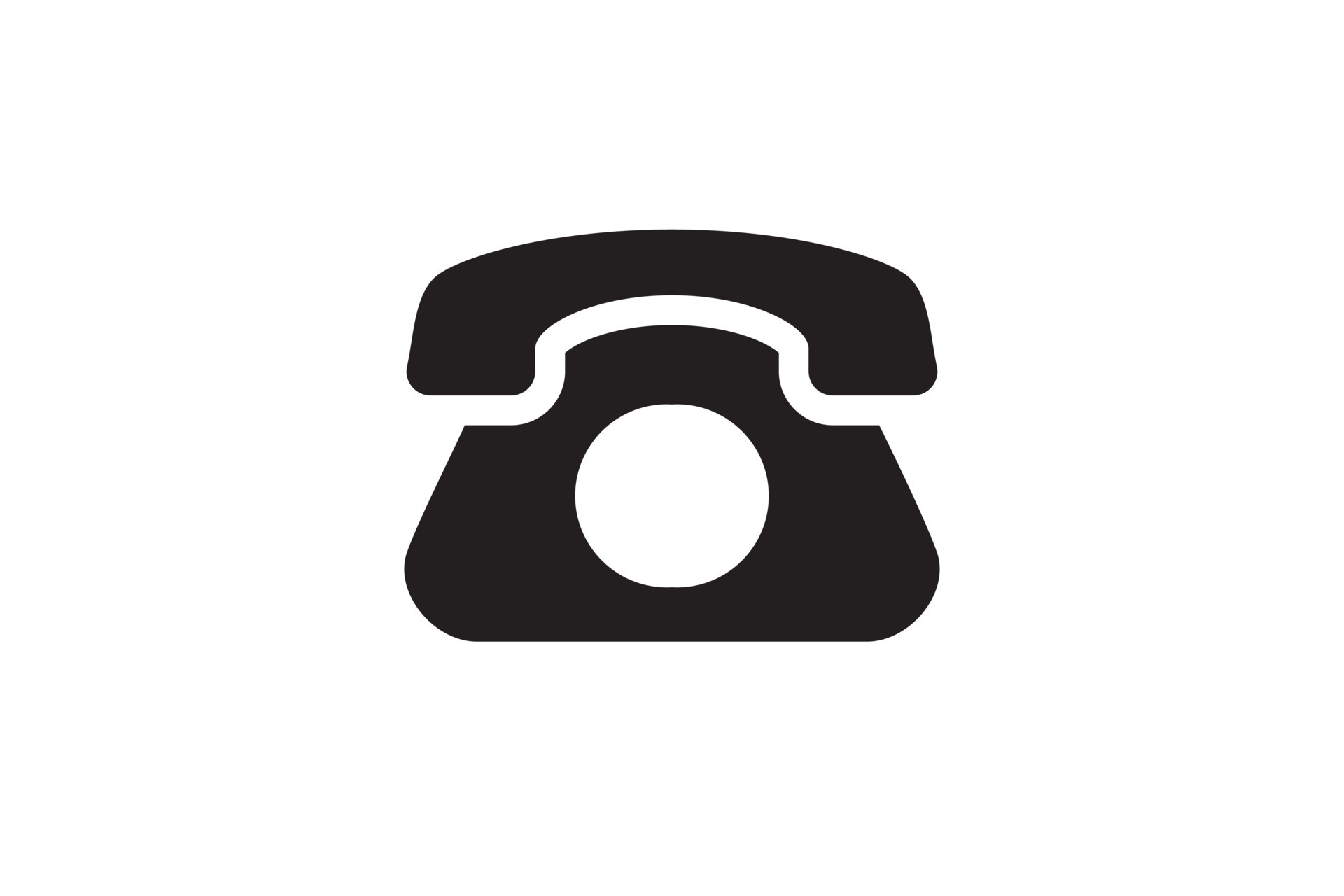 Call phone icon. Communication and support vector symbol. Telephone ...