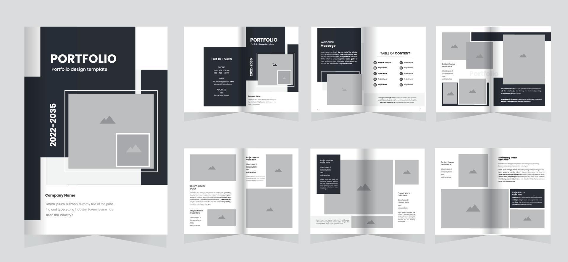 Architecture and Interior portfolio or portfolio template design ...