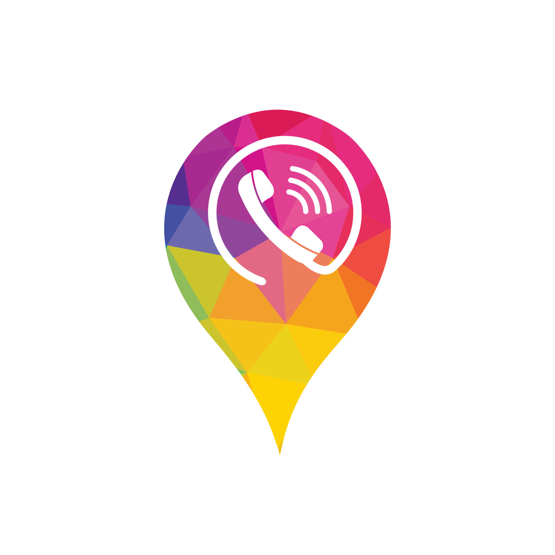 Telephone And Map Pointer Logo Combination Gps Locator And Cursor Symbol Or Icon Unique Pin