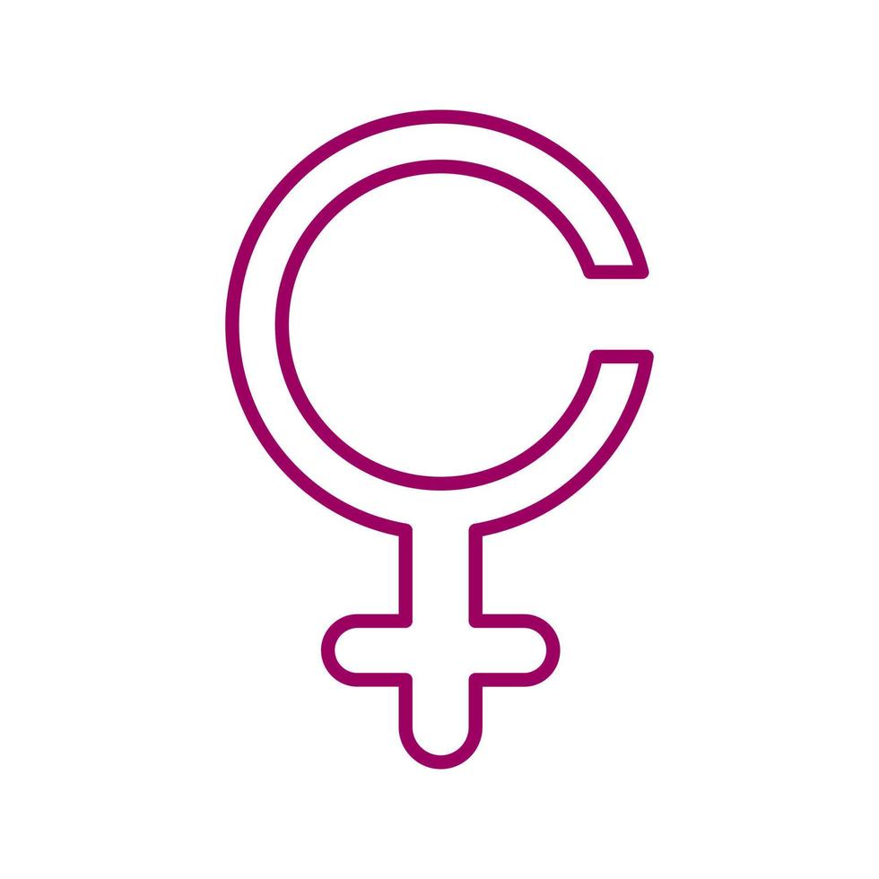 Female Sign Vector Icon 13096205 Vector Art At Vecteezy