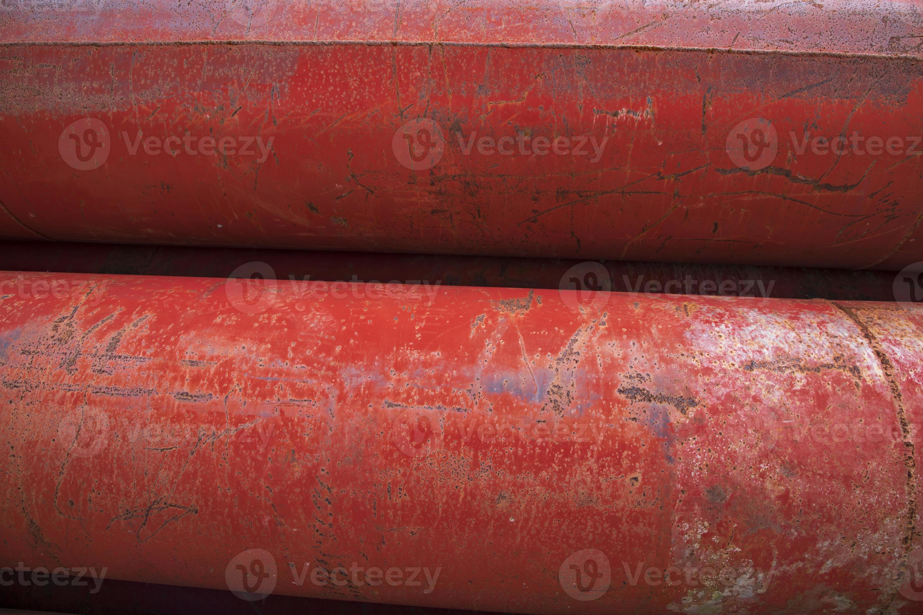 Los tubos de metal de acero de hierro oxidado se pueden utilizar como fondo de textura ...